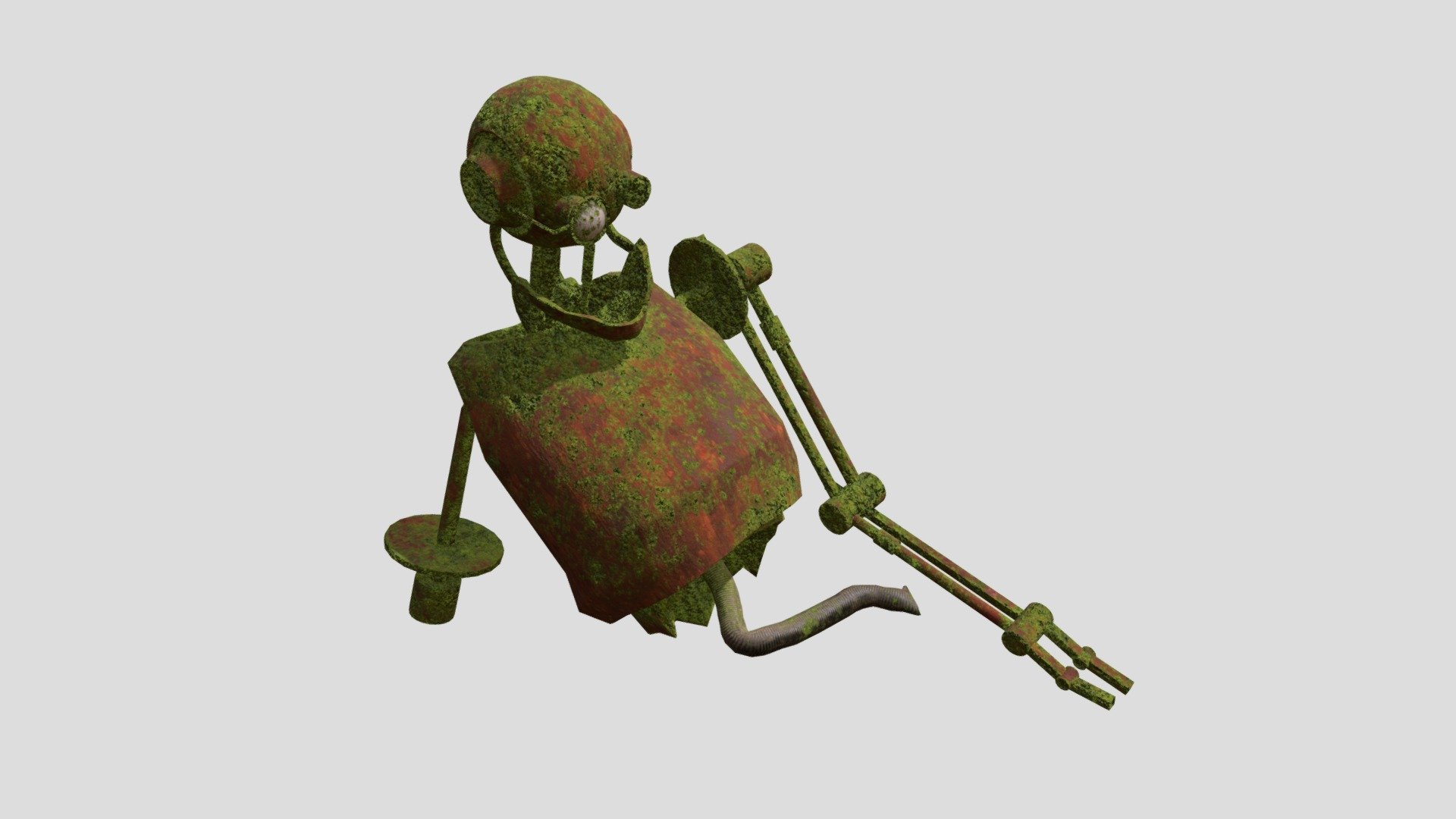 Old rusty robot - 3D model by Artyom N001fox (@noolfox) [1d43177 ...
