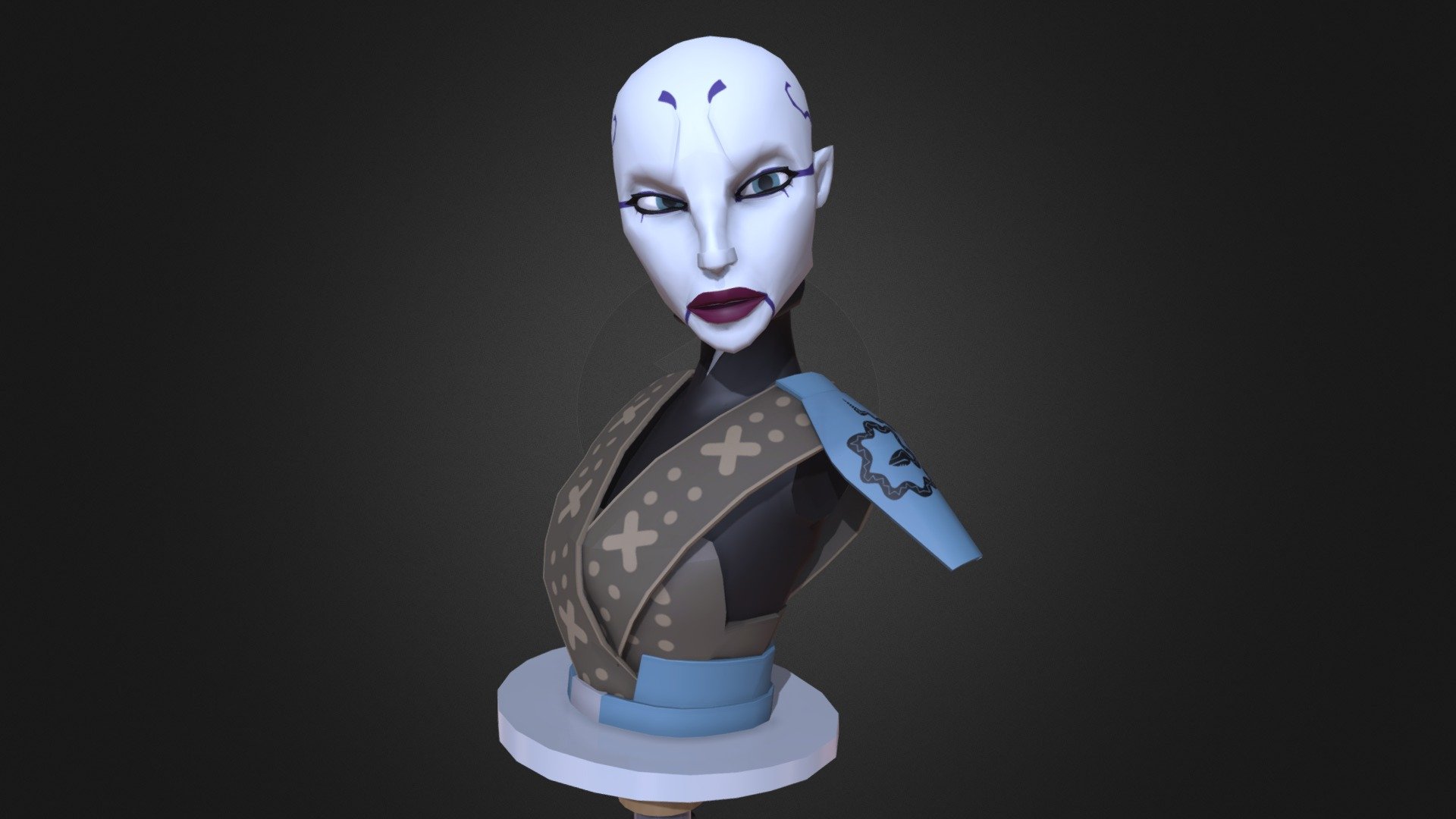 Asajj Ventress - Disney Infinity style - 3D model by Caturegli David ...