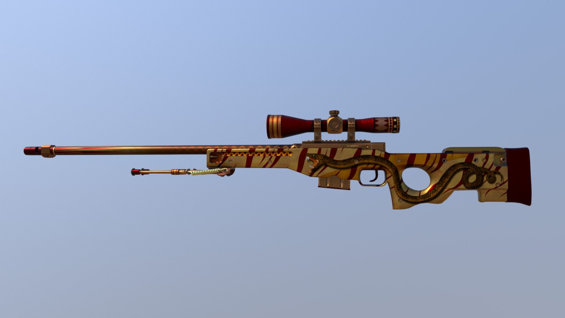 AWP | Copper snake - 3D model by Razum38ruS [1d45ba7] - Sketchfab