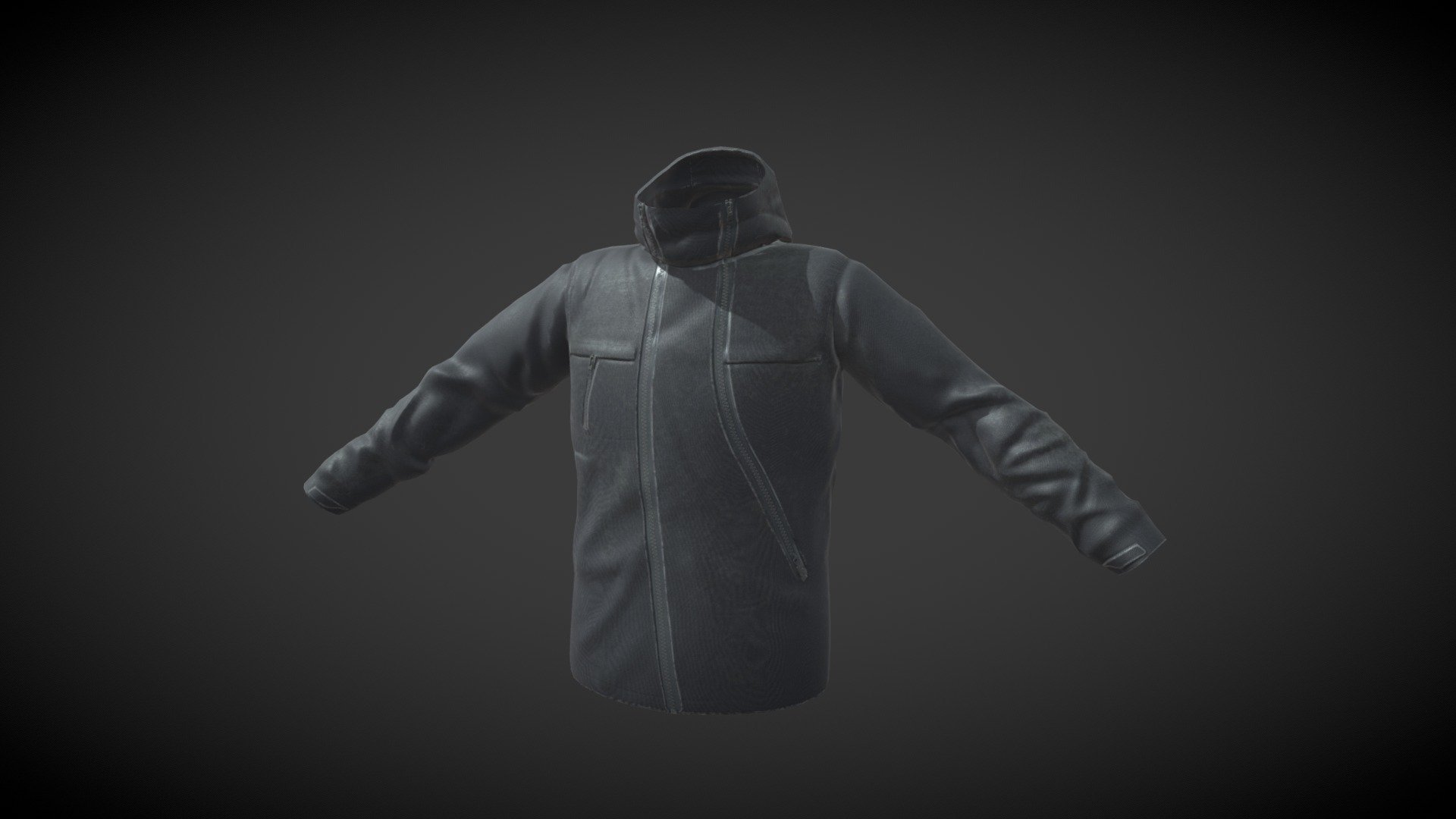 Hanzo Techwear Jacket - 3D model by LeonardoCardenas (@lcardenas ...
