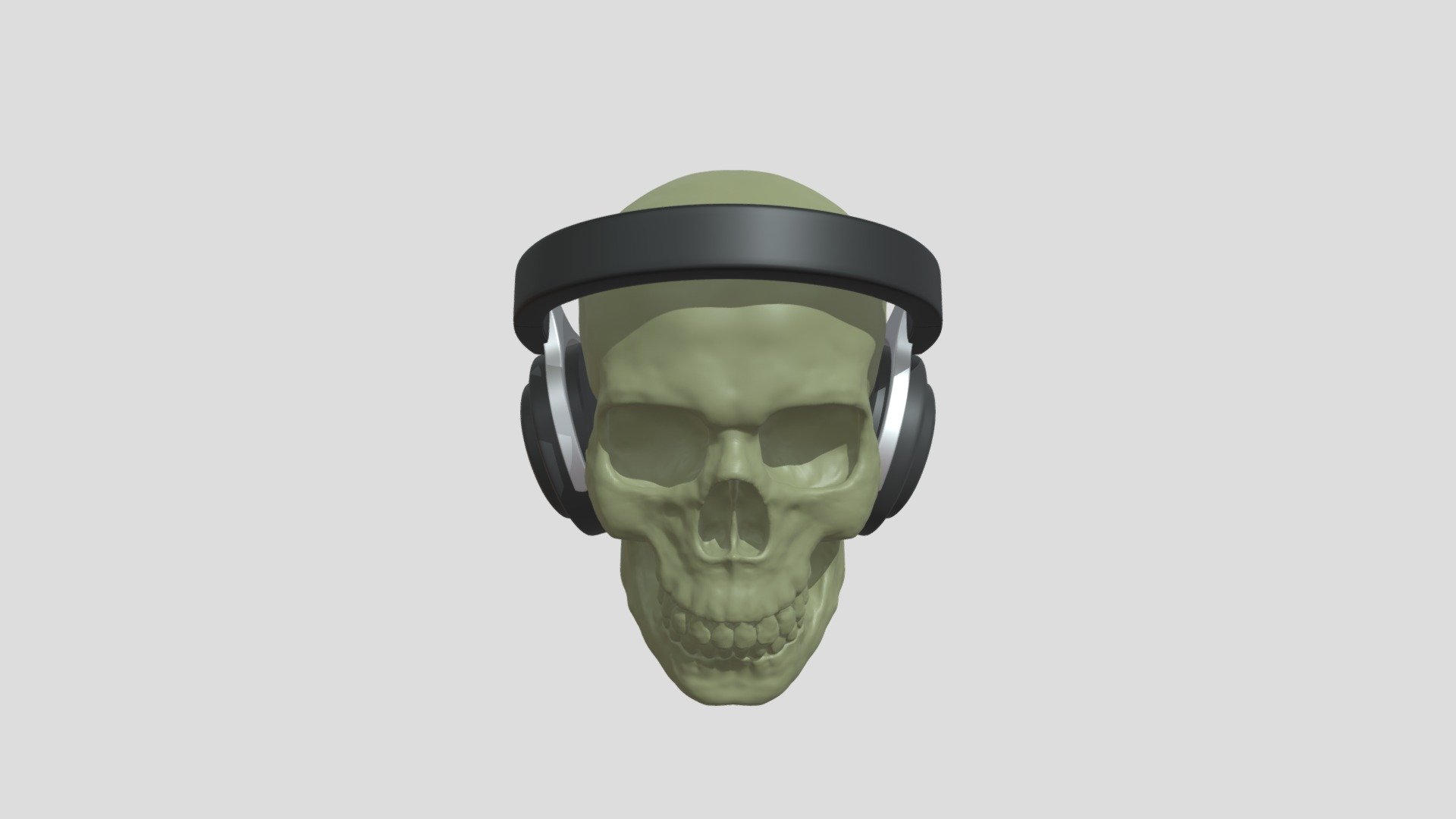 skull headphones - 3D model by tahir.zaman [1d48ea6] - Sketchfab