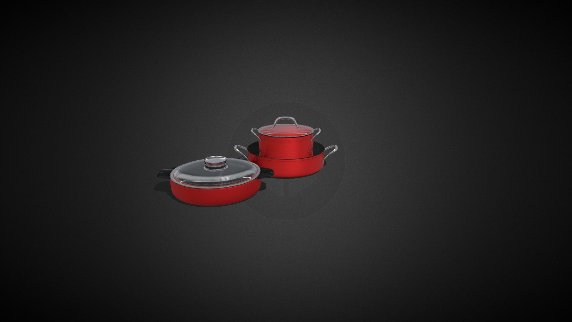 Frying Pan Sets - Download Free 3D model by Nofil.Khan [1d49896 ...