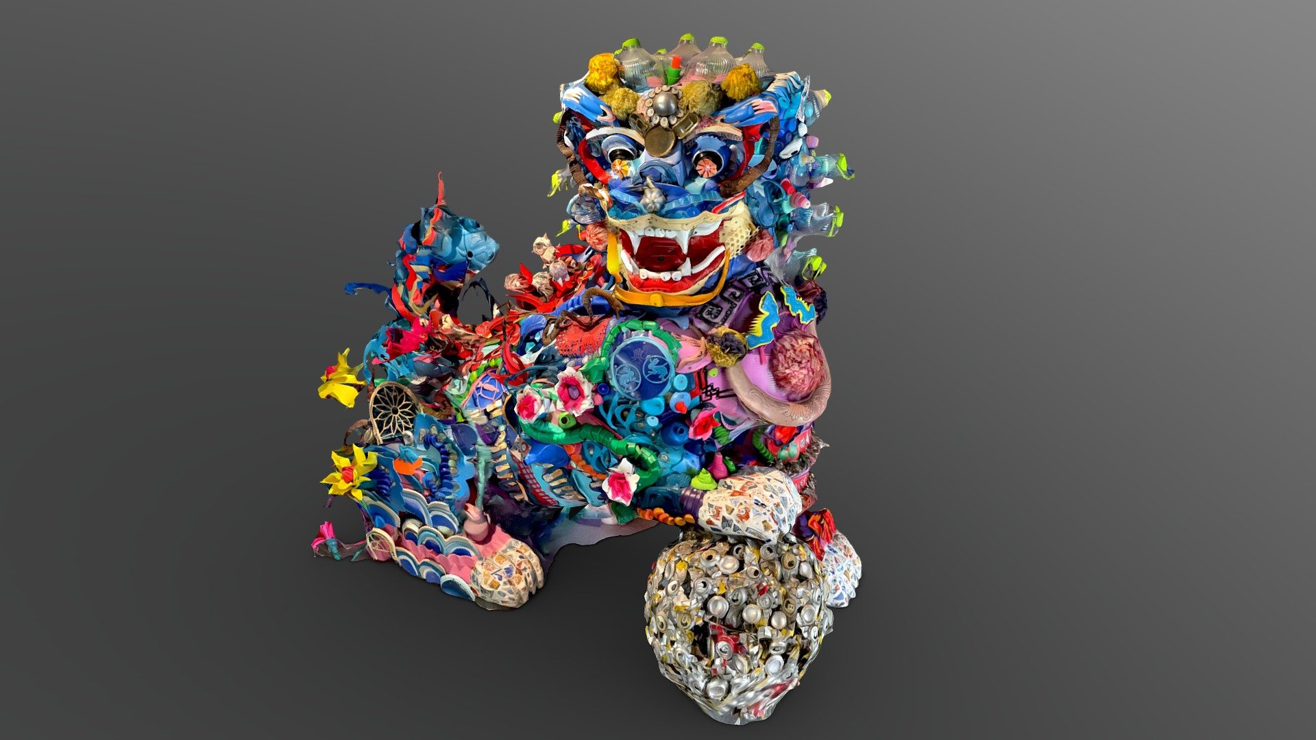 Mythical Lion Sculpture (Scaniverse LIDAR) - Download Free 3D model by ...