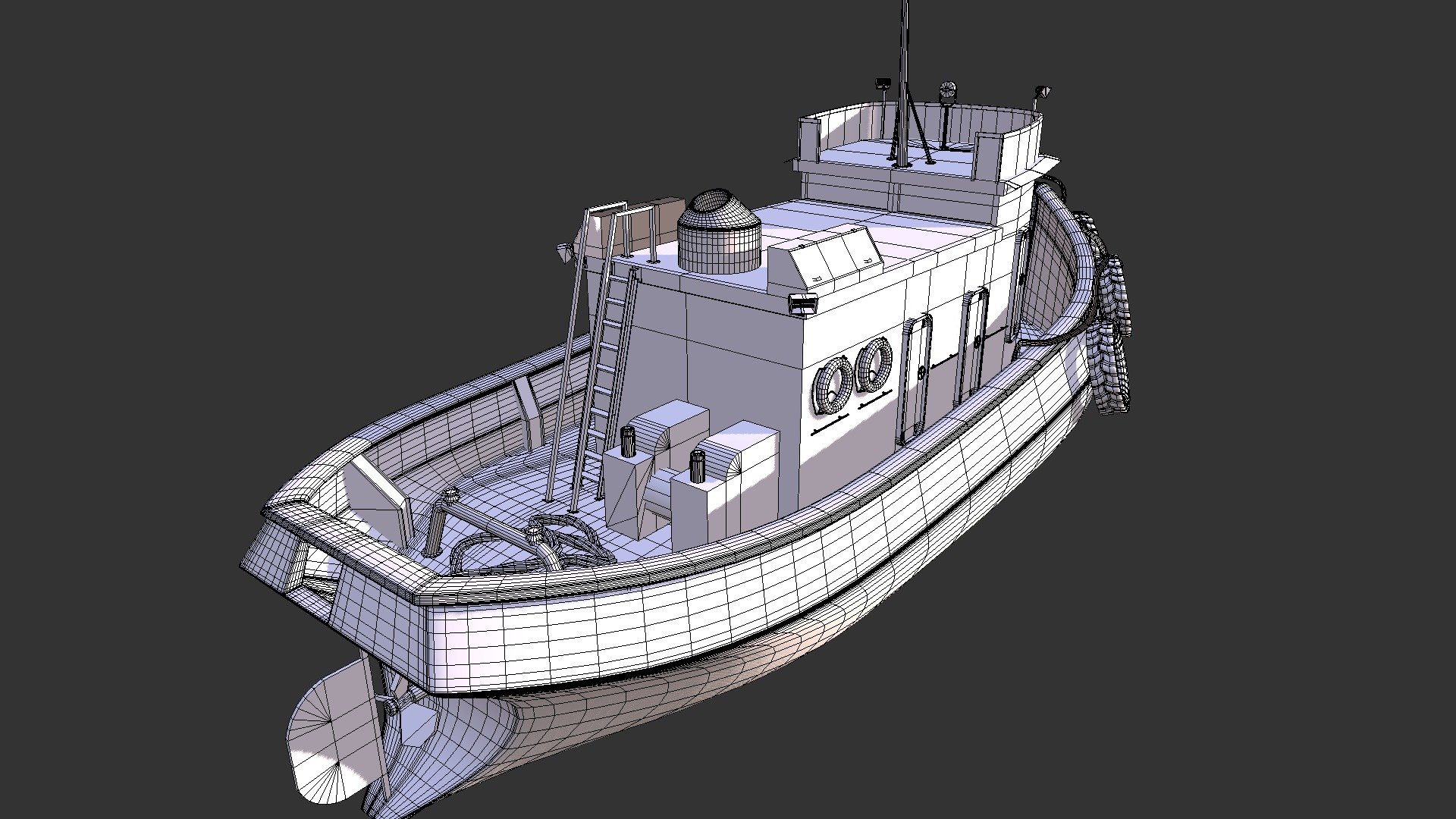 Small Boat Trawler Tug Fishing - Buy Royalty Free 3D model by 3D ...
