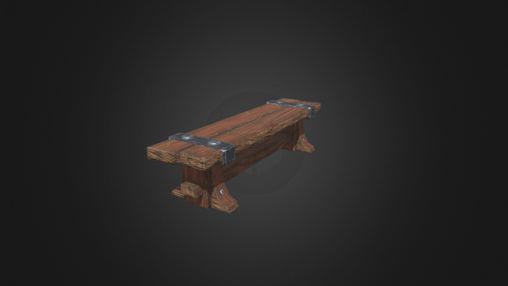 Wood Bench - Download Free 3D model by Blackarus (@shelobanov.and ...