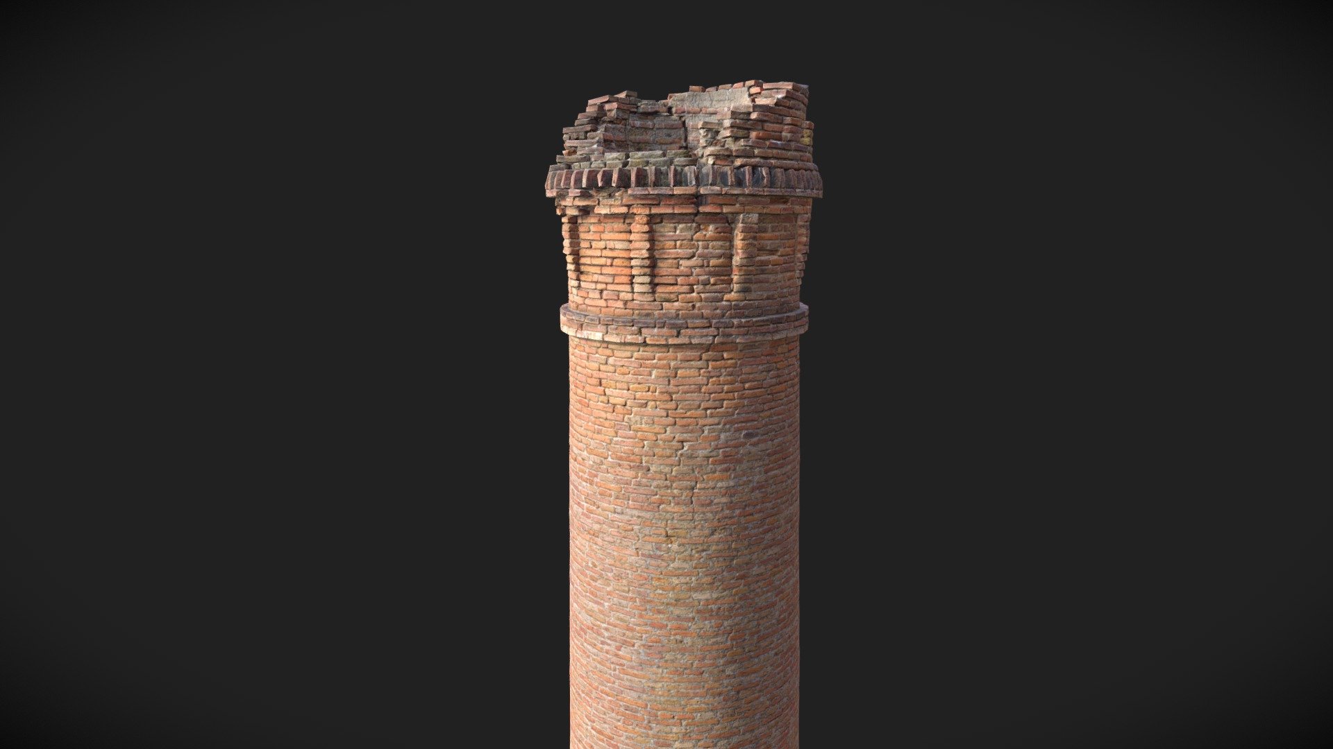 Brick Chimney Ruin Scan - Buy Royalty Free 3D model by Per's Scan ...