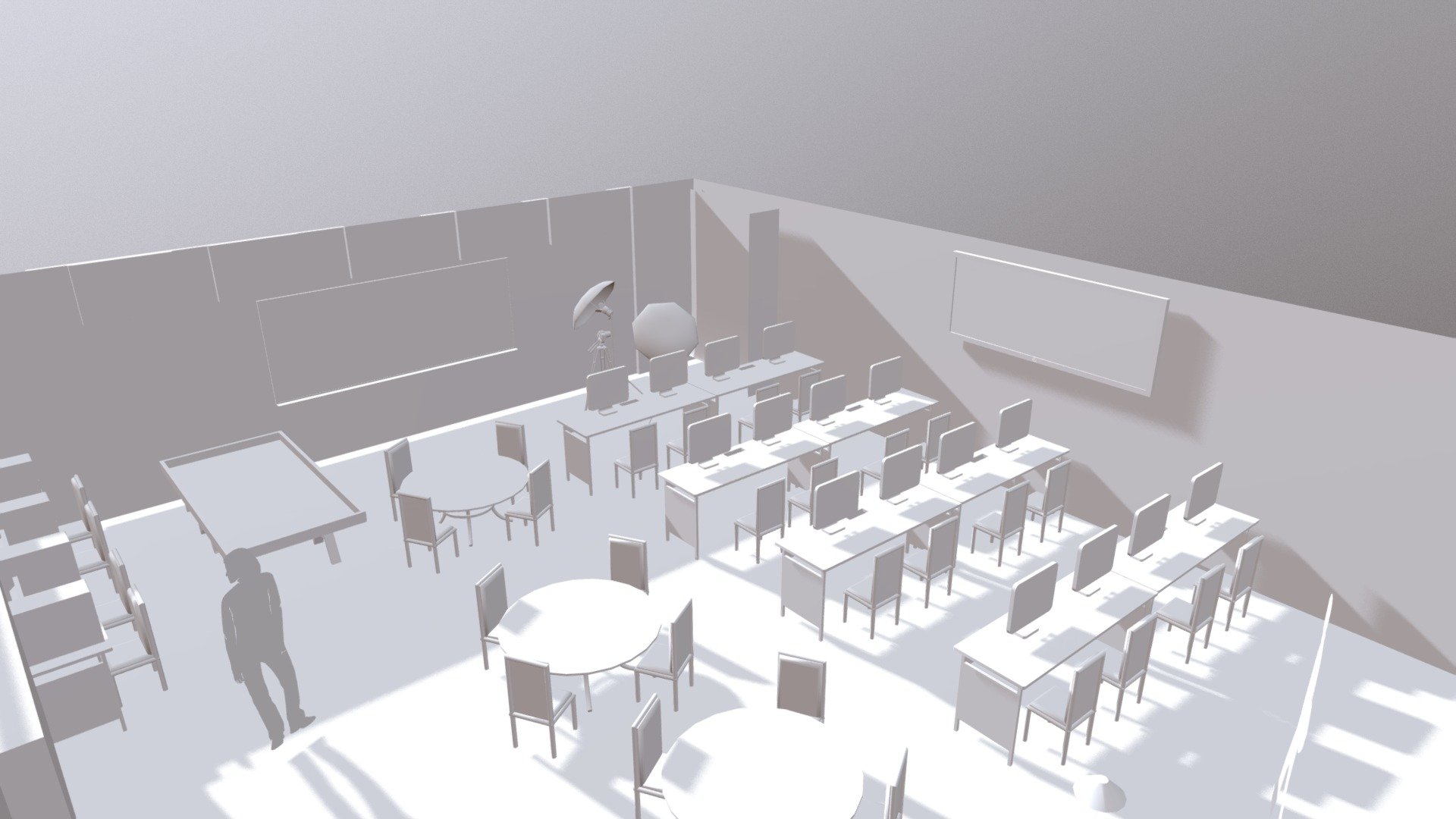 Computer Lab Sketch - 3D model by mrbeyrouthy [1d4c303] - Sketchfab