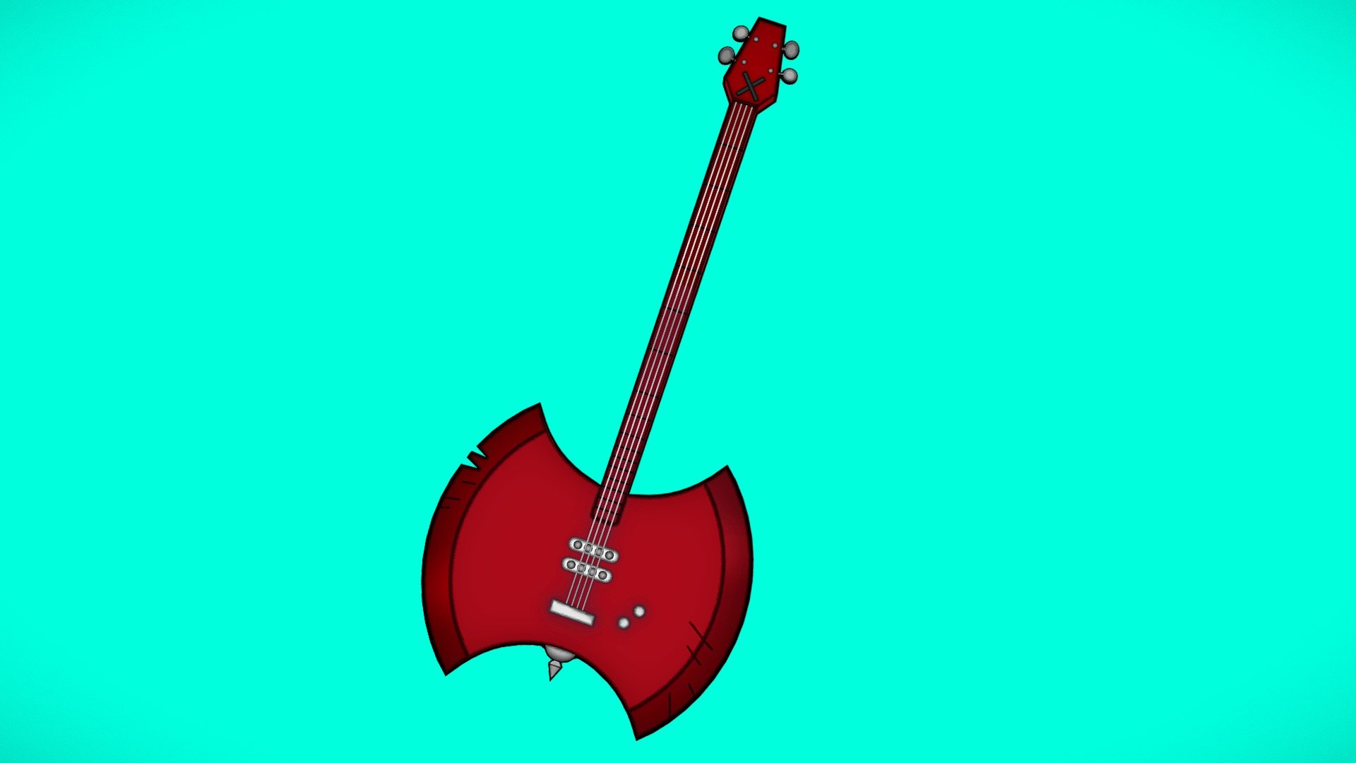 Adventure Time - Marceline's Ax Bass - 3D model by 2Dead2Live [1d4c92e ...