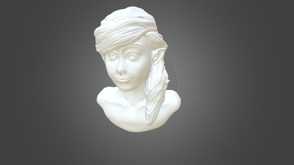 Elf Head (Day2) - 3D model by Polywagon (@japgt.00) [1d4dab3] - Sketchfab