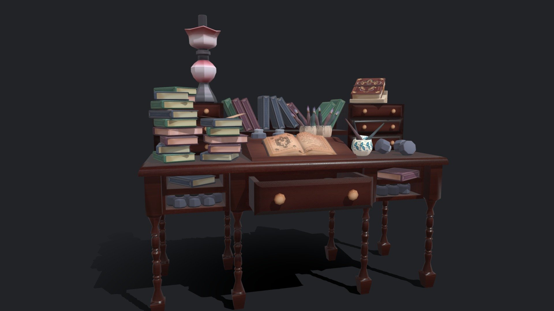 Finished Desk project - Download Free 3D model by equinn1 [1d4ea40 ...