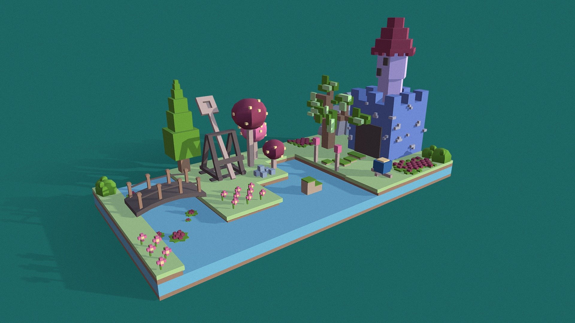 Environment - 3D model by maite.p.j [1d4f99e] - Sketchfab