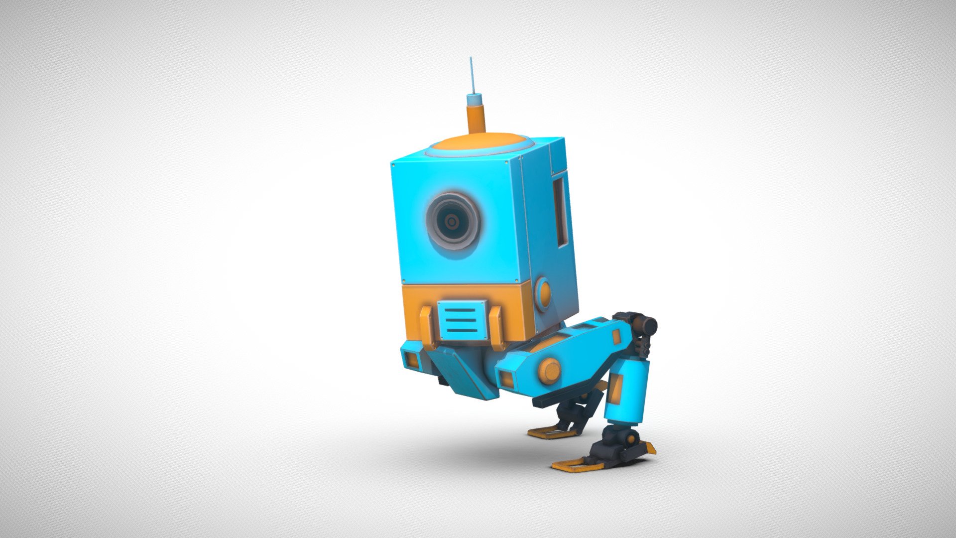 Robot [Low Poly] - 3D model by Islide [1d50468] - Sketchfab