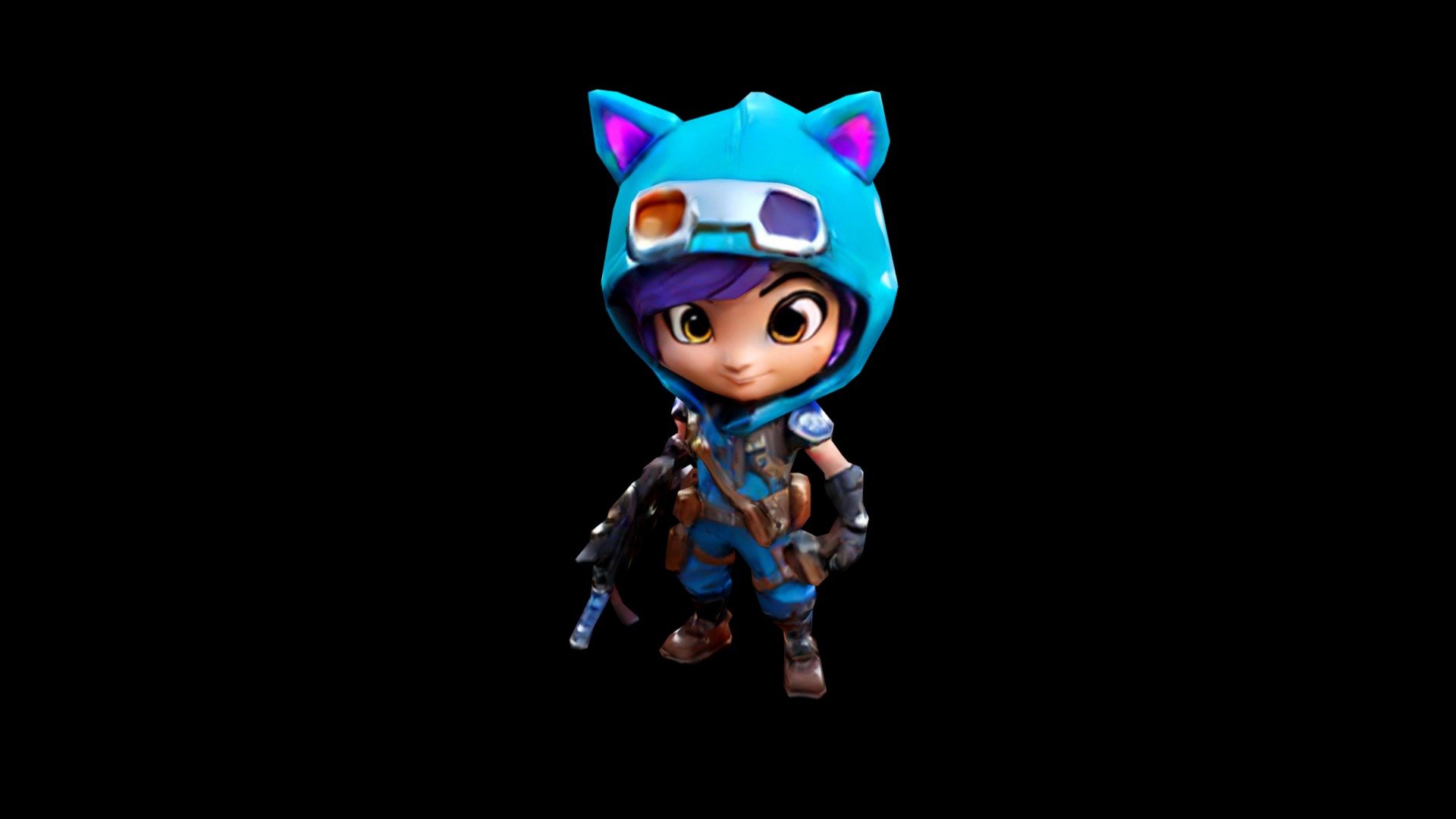 "Bright and Detailed Female Brawler from Video G - Download Free 3D model by klrxyz [1d50d64 ...