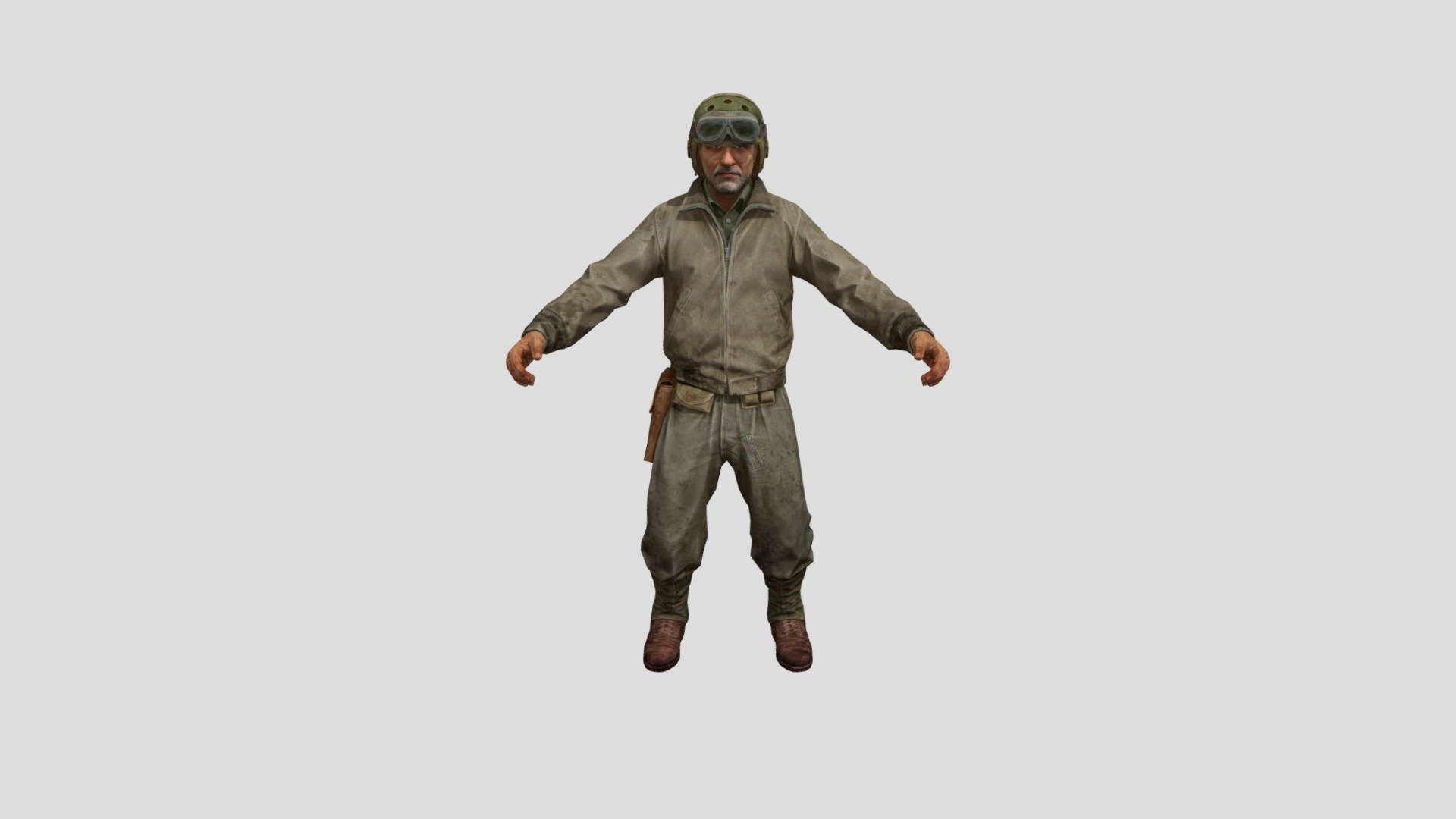 US Gunner Officer (War Thunder Crew) - Download Free 3D model by ...