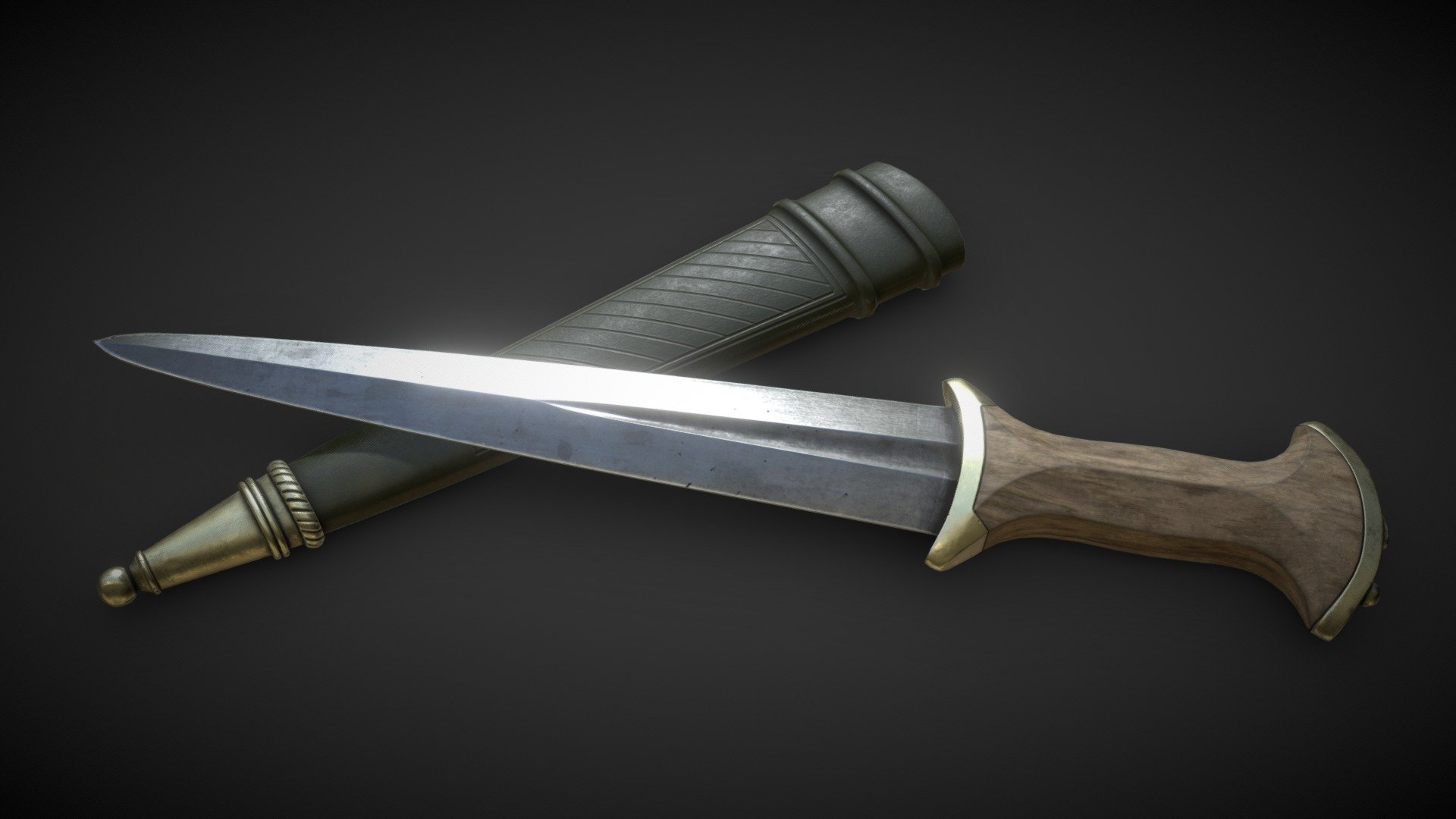 Baselard Dagger - 3D model by hundsgugel [1d5223b] - Sketchfab