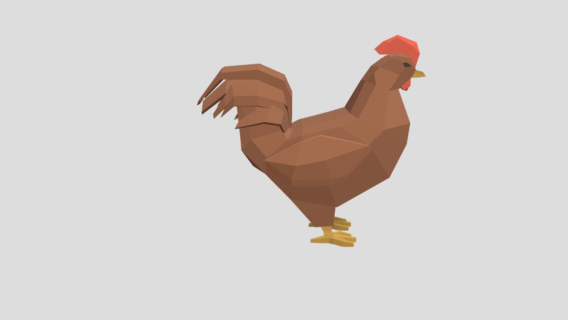 Low Poly Chicken Rigged - 3D model by justlovelyflowers [1d536e8 ...