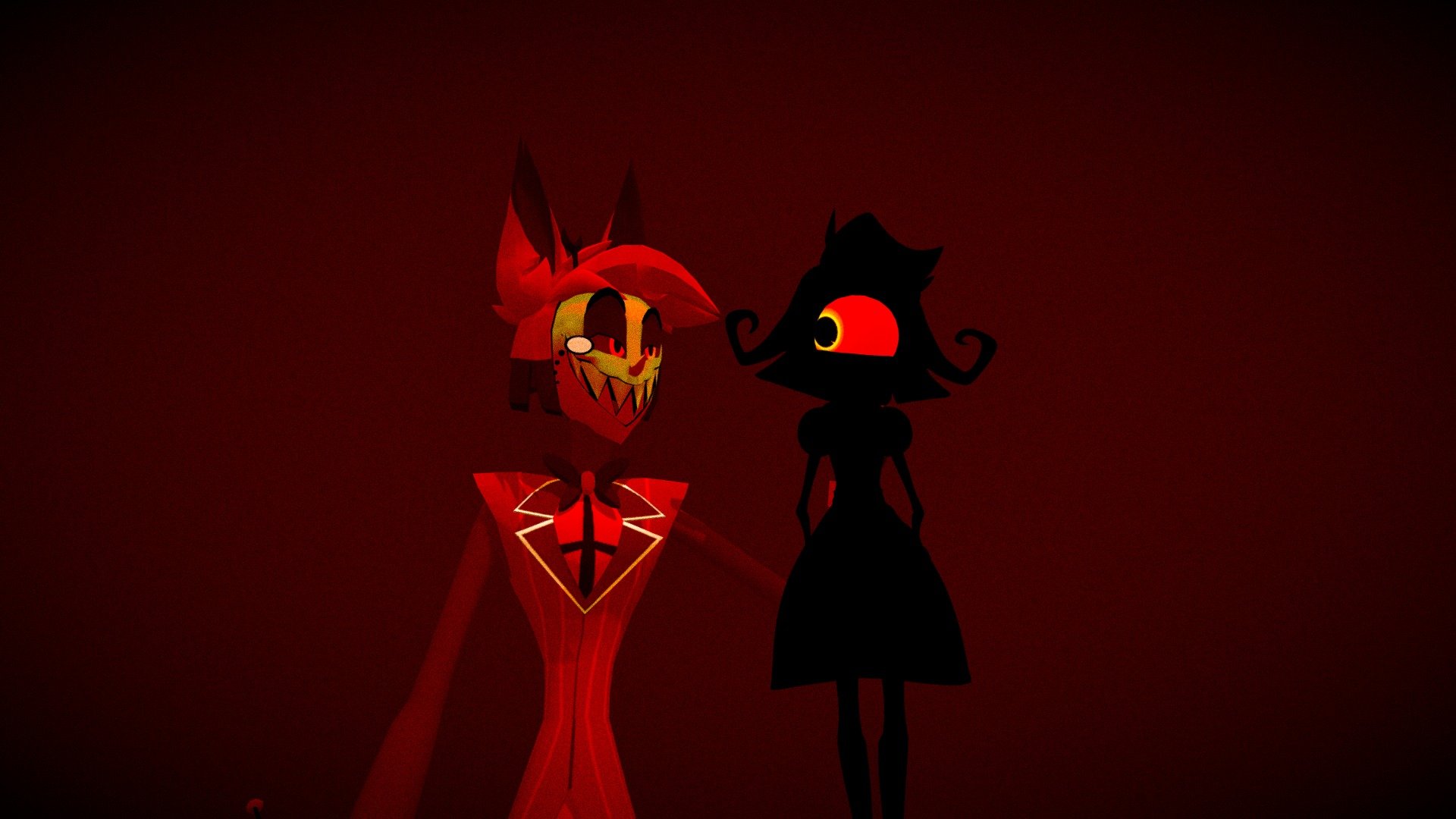 Alastor and Niffty (Render) - Download Free 3D model by ☕Mr. DaBois ...