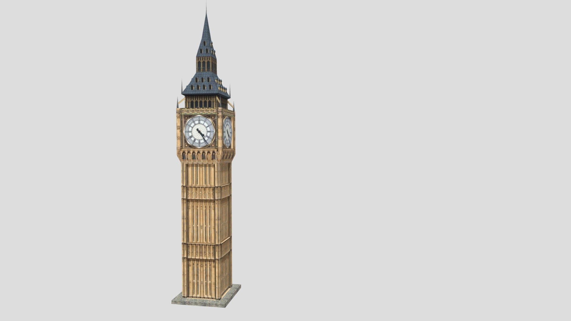 Bigben - 3D model by zef.oosterhof [1d552fd] - Sketchfab