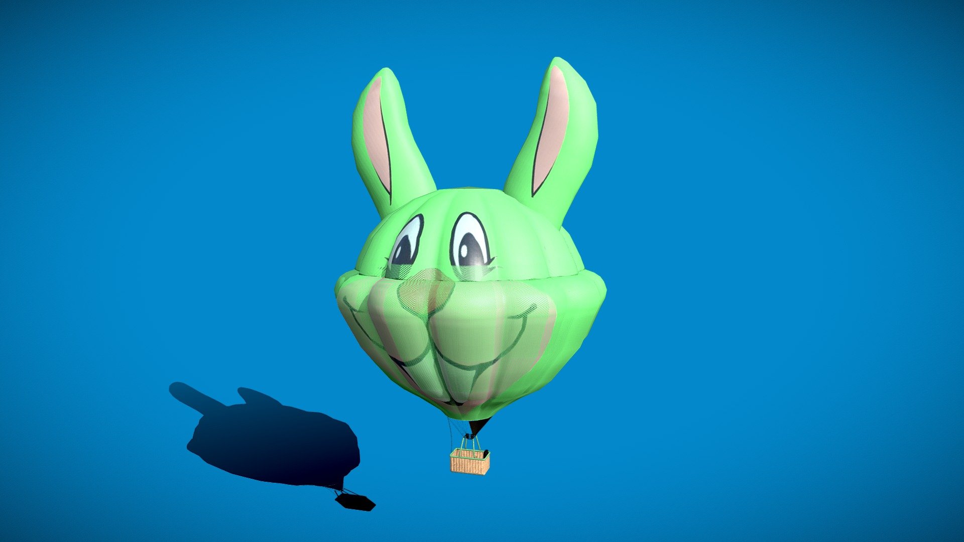 Rabbit Hot Air Balloon - 3D model by FABulous7 [1d57060] - Sketchfab