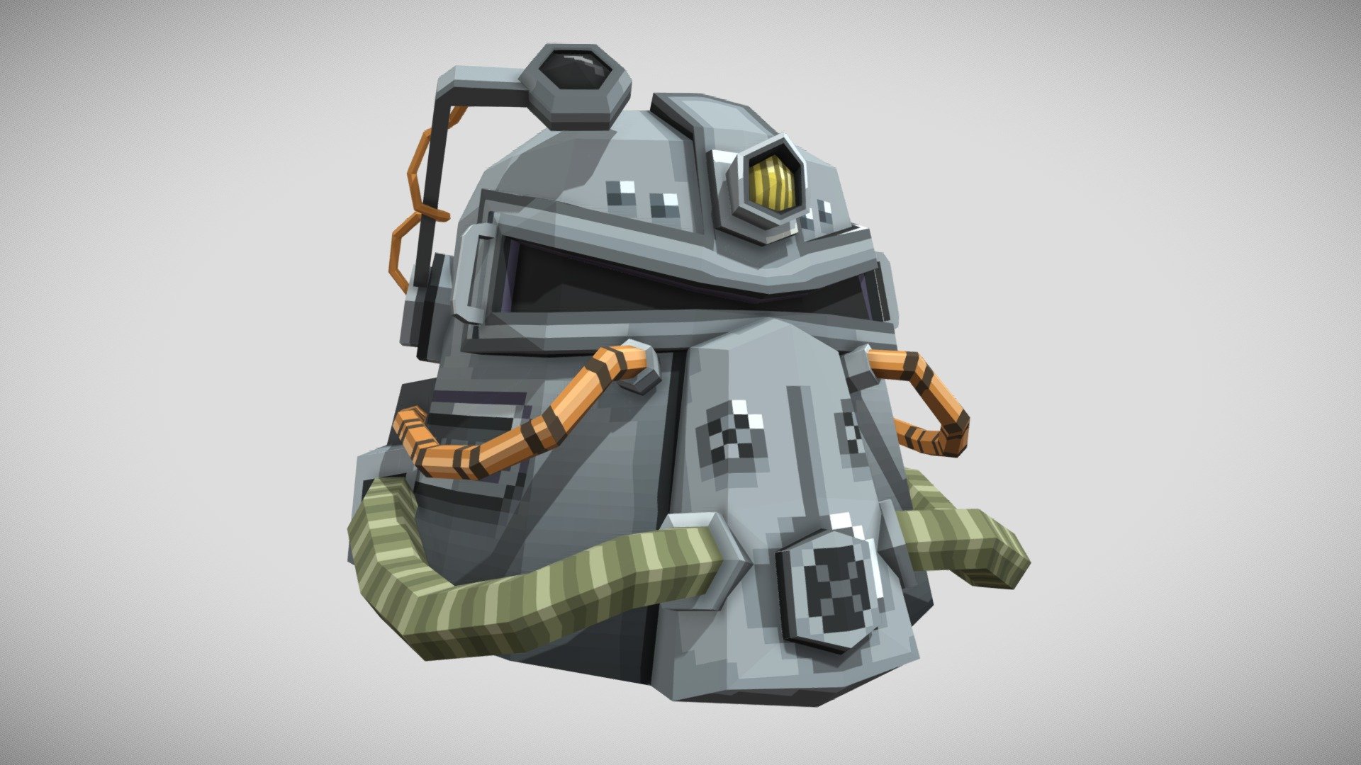 Low Poly Fallout T-51 Power Armor - 3D model by artdanpol3d [1d5a8e4 ...
