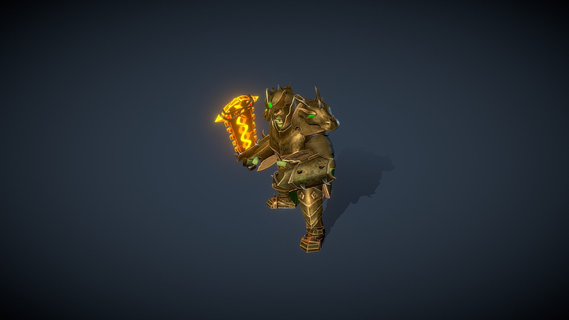 Orc Dragon Warrior - 3D model by John_85 [1d5c58c] - Sketchfab