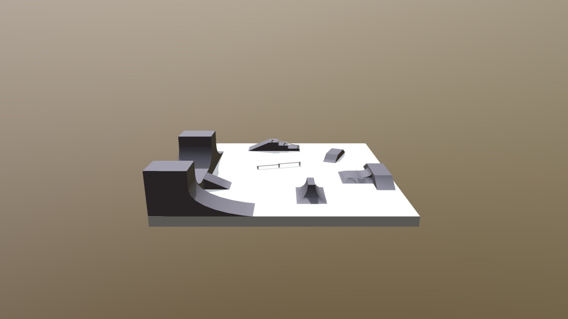 Skatepark V2 - Download Free 3D model by jaykobe18 [1d5ee37] - Sketchfab