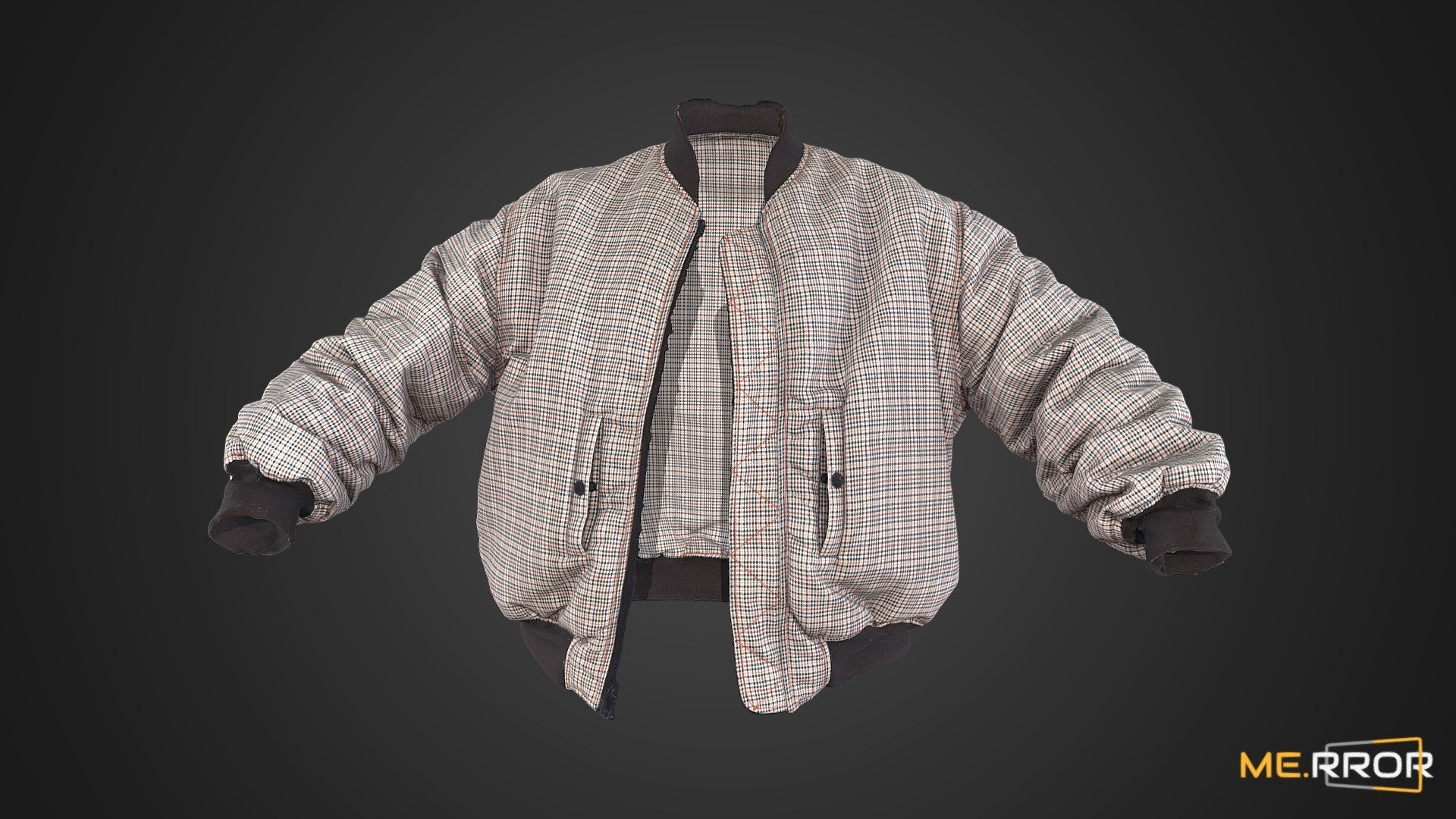 Brown Check Jacket - Buy Royalty Free 3D model by ME.RROR Studio ...