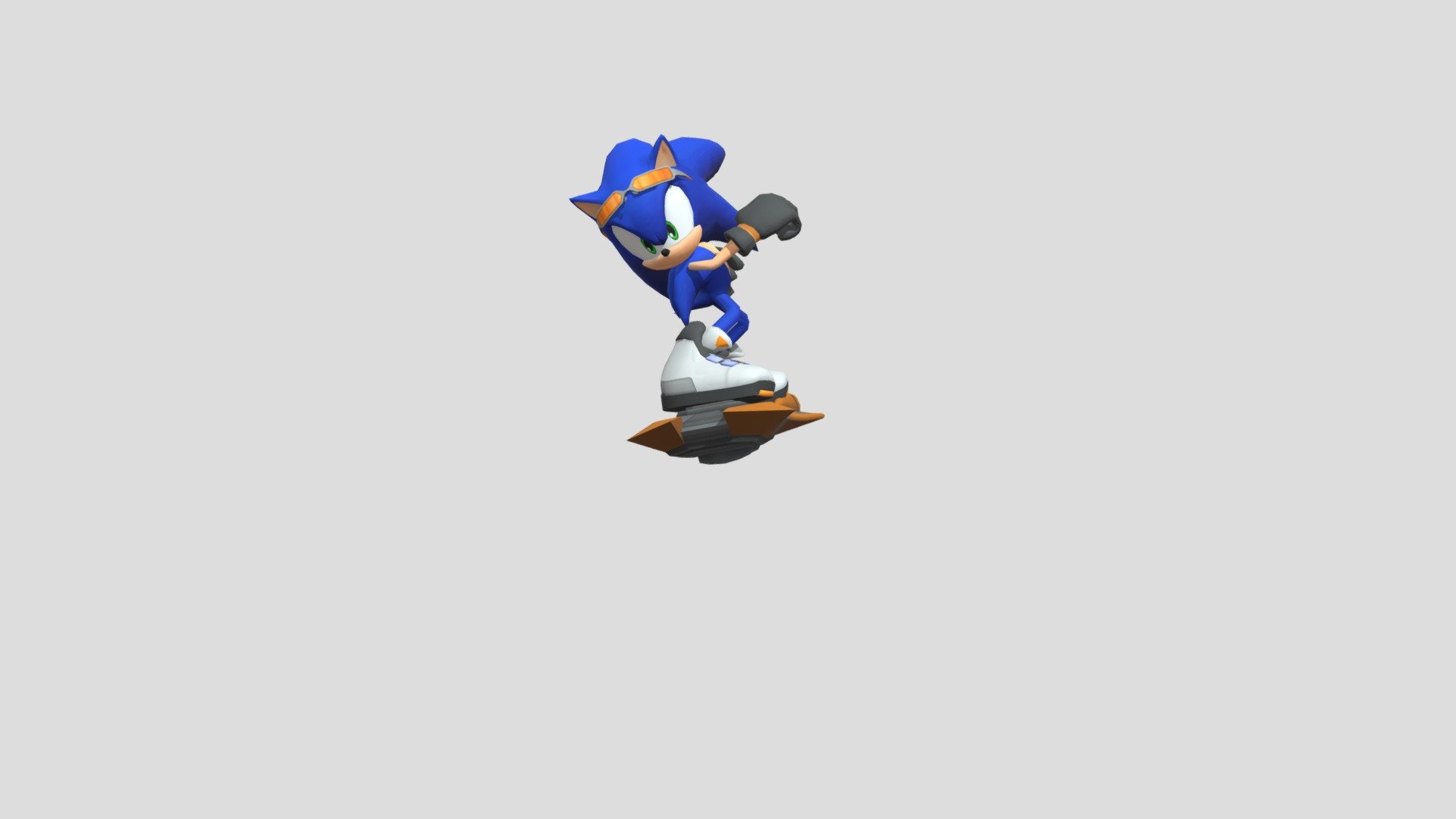 riders/extreme gear sonic (sunset orange) - Download Free 3D model by ...