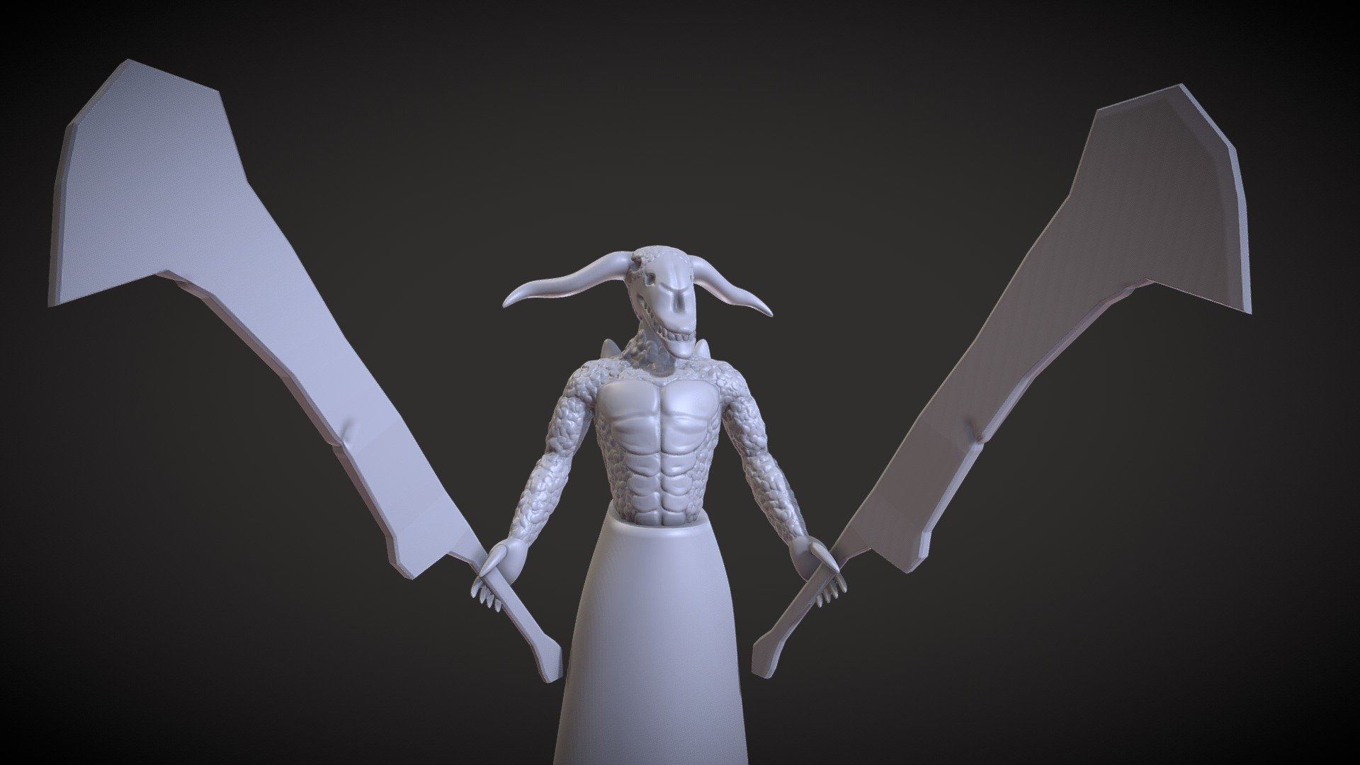 Capra Demon from Dark Souls - 3D model by PatMat (@patmateee) [1d6329c ...