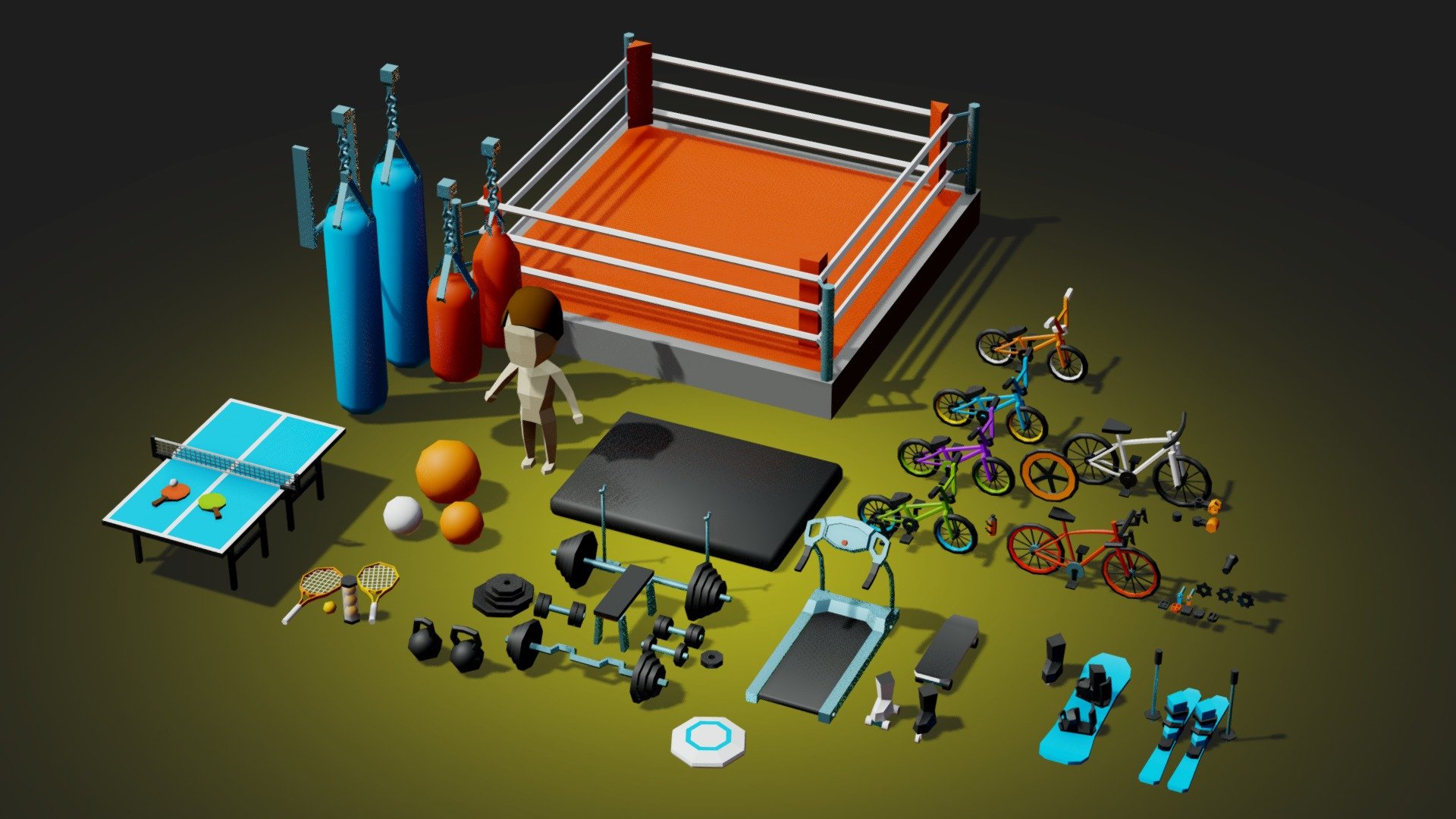 Assets Sport - 3D model by Konstantin (@burunduk) [1d63891] - Sketchfab