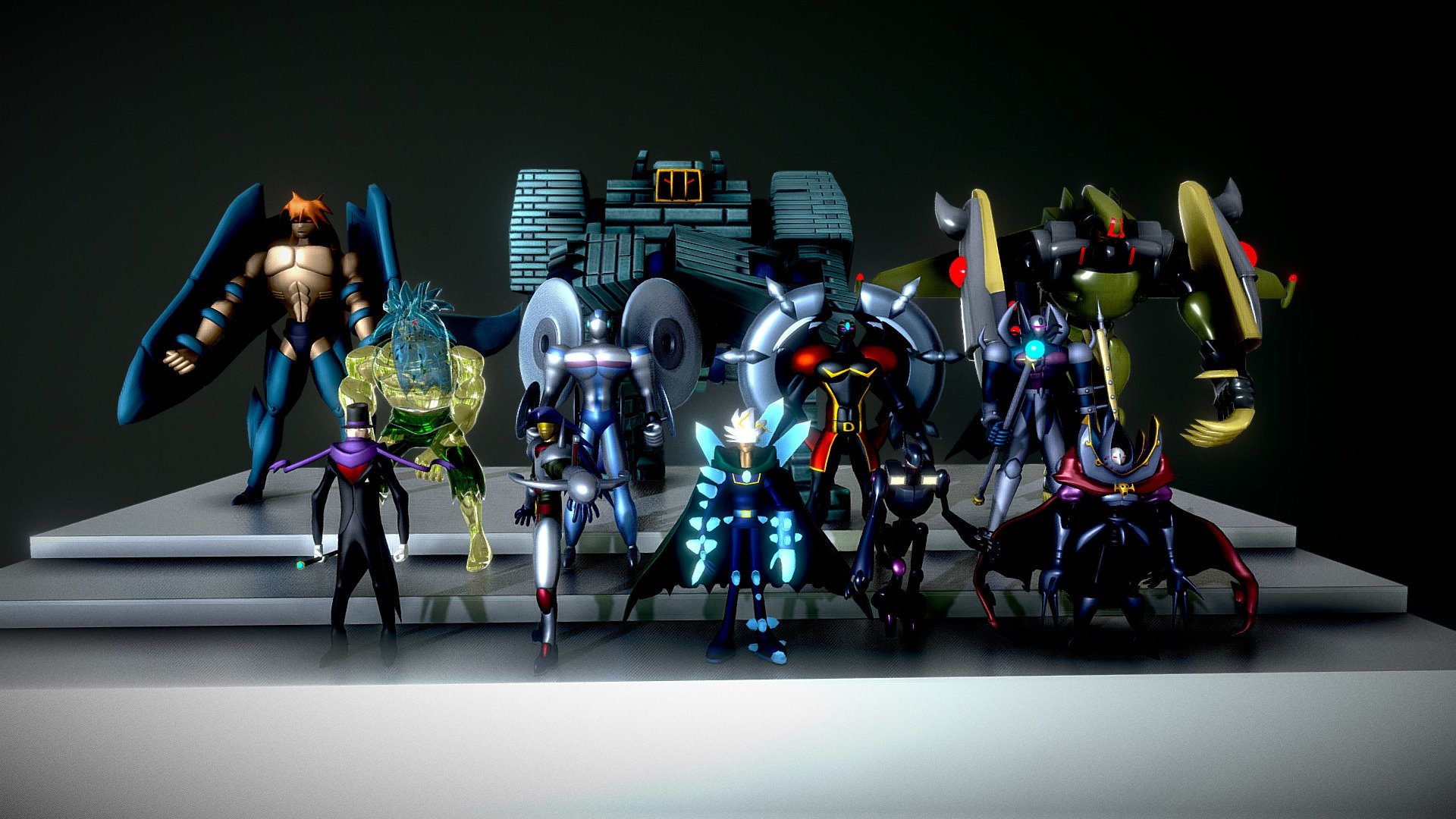 Destiny Hero Pack (Yugioh) - Buy Royalty Free 3D model by Yanez Designs ...