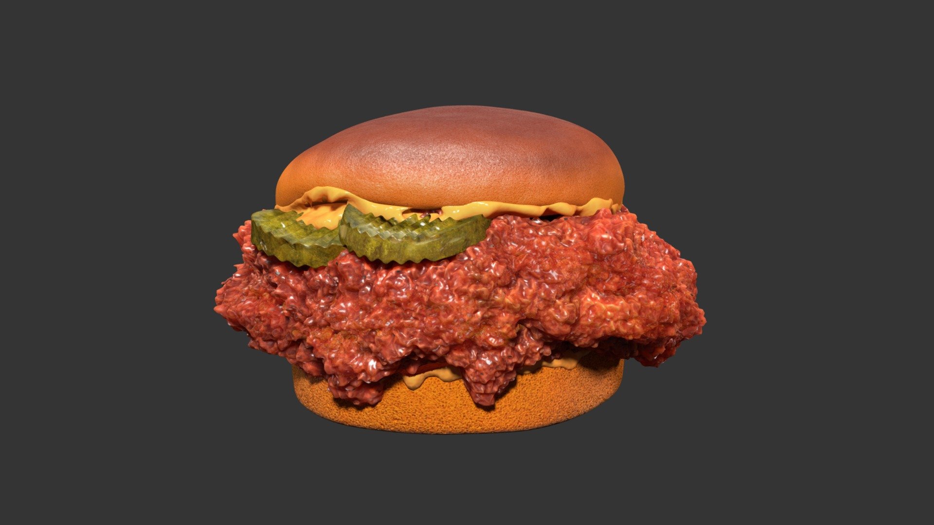 spicy chicken sandwich - 3D model by VasuDev Rudra Srivastava ...