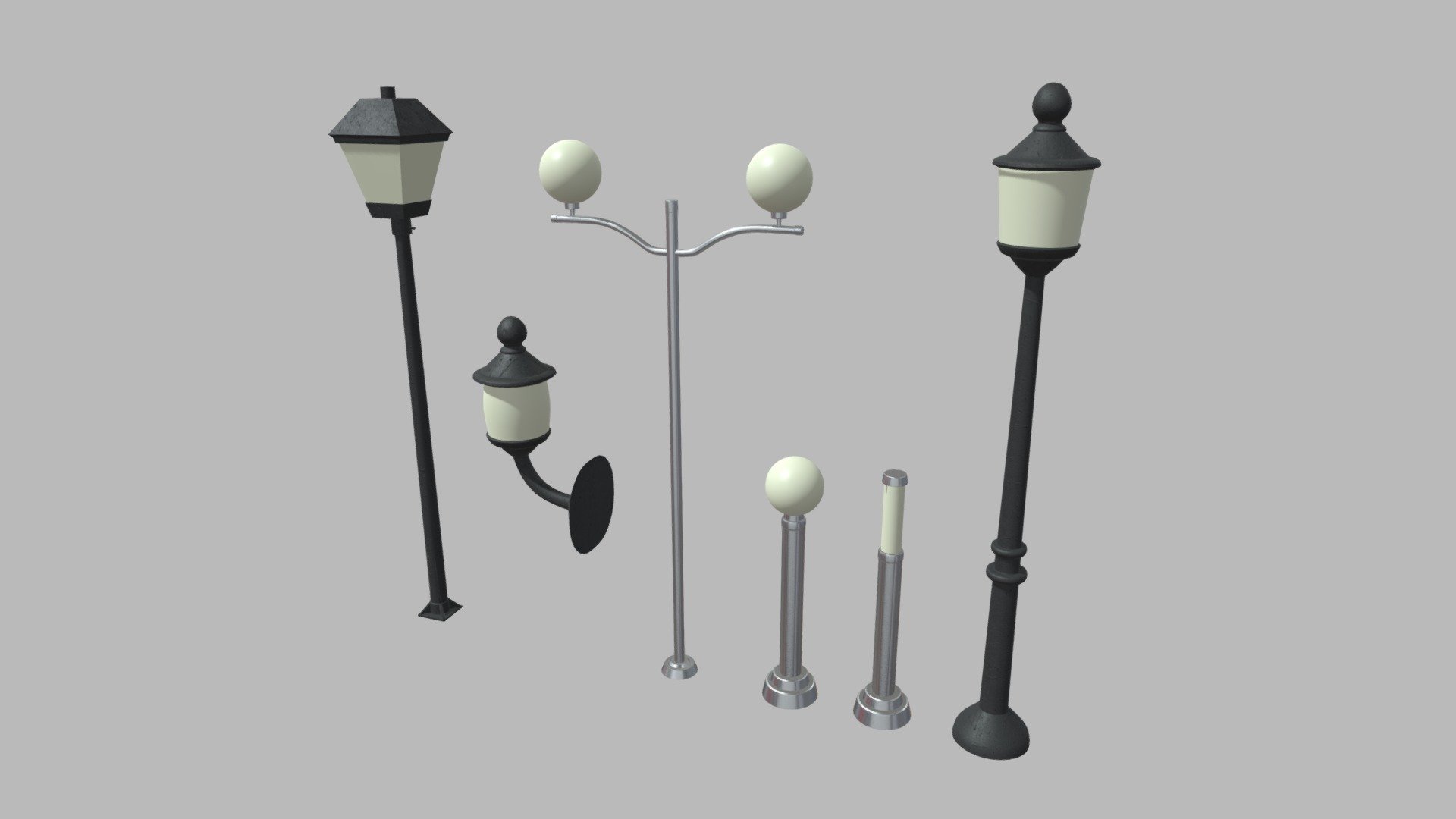 Street Lights 01 02 03 04 05 06 - Buy Royalty Free 3D model by ...