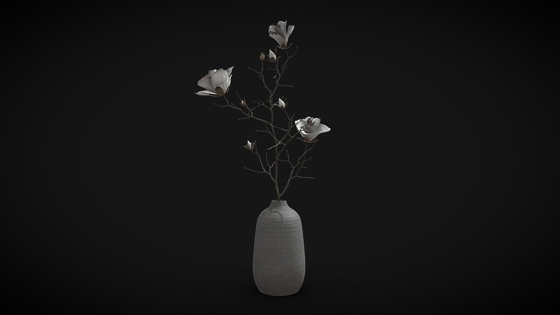 Dry Flowers In Vase I - Buy Royalty Free 3D model by Fusemesh [1d6ee88 ...