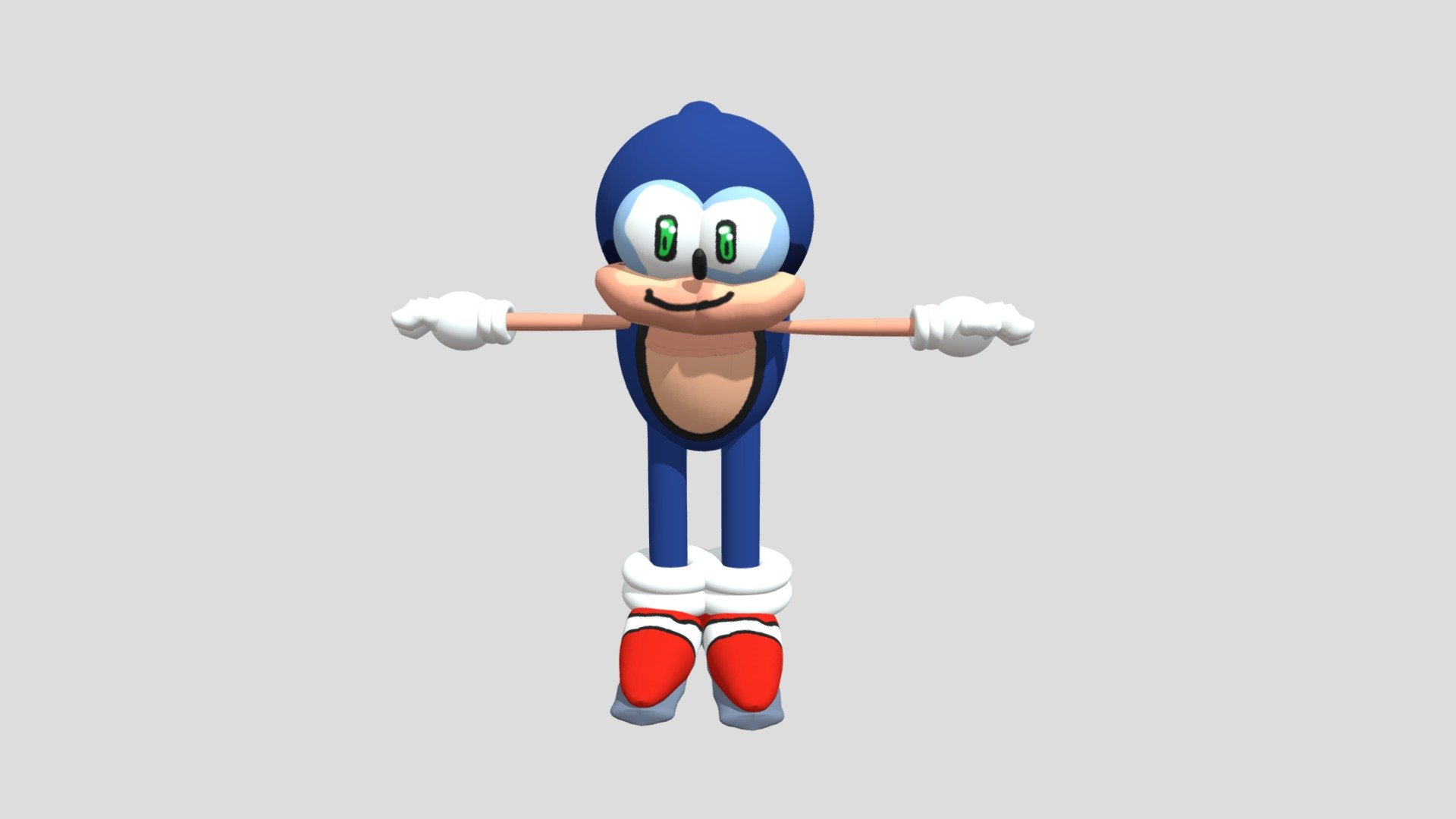 Sonic - Download Free 3D model by Luther (@..nosarahnorb) [1d70181] - Sketchfab