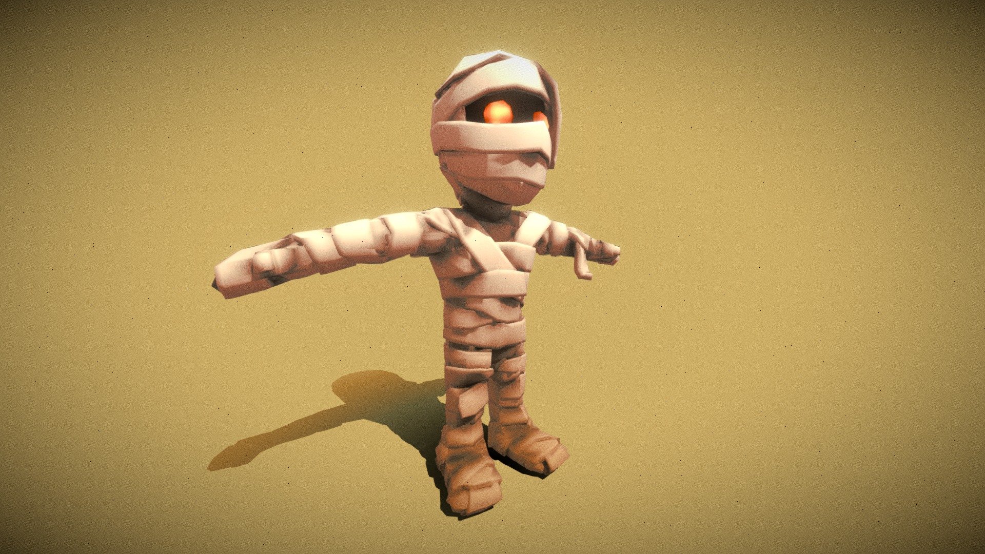 Low Poly Cartoon Mummy - Buy Royalty Free 3D model by Toon Goo ...