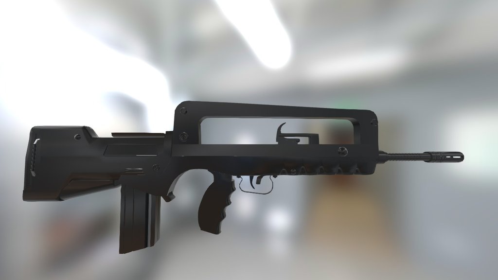 Low Poly Famas Test - 3D model by awroecreative [1d71443] - Sketchfab