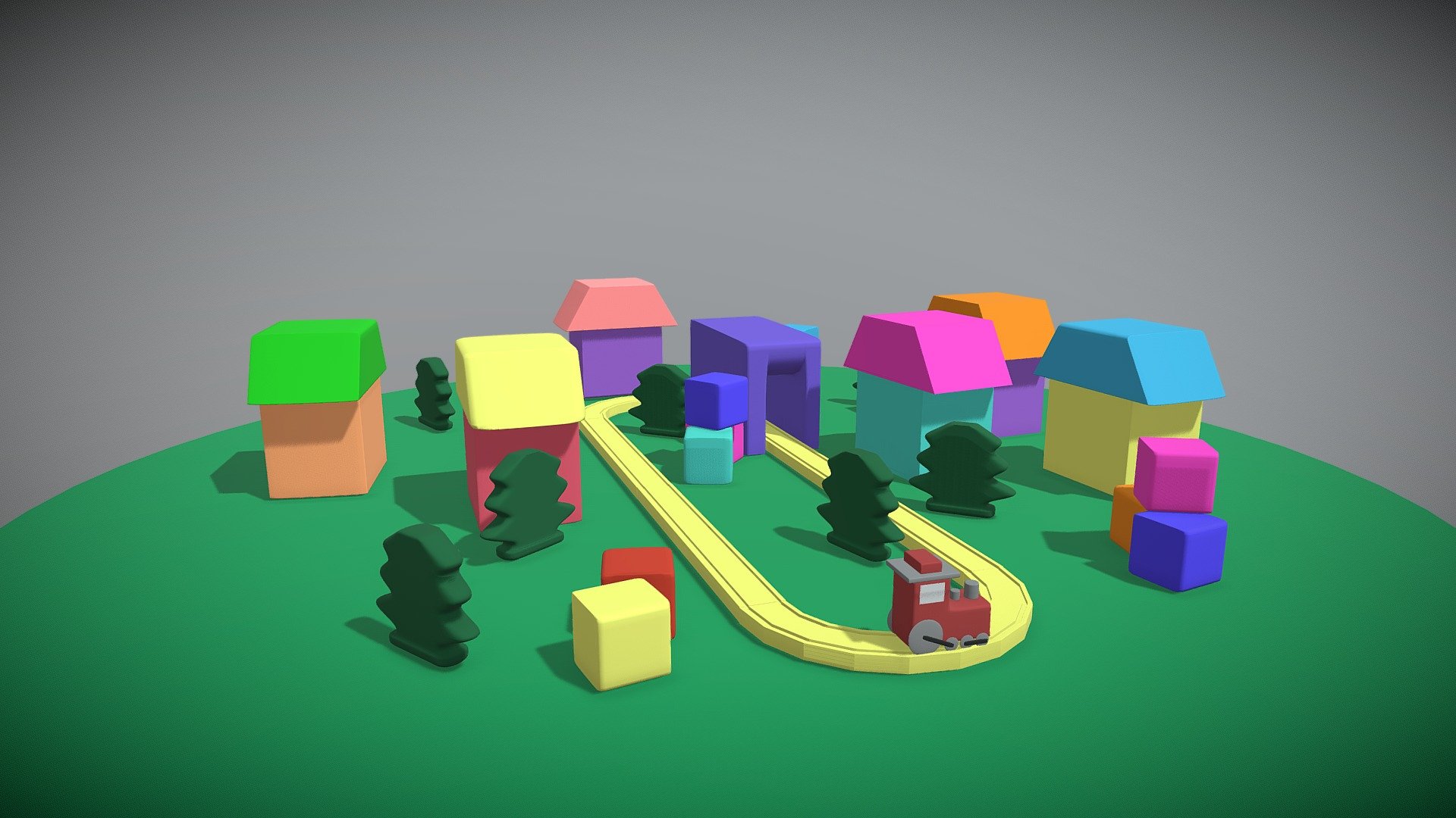 Trem Infantil - 3D model by Lucck [1d71e92] - Sketchfab