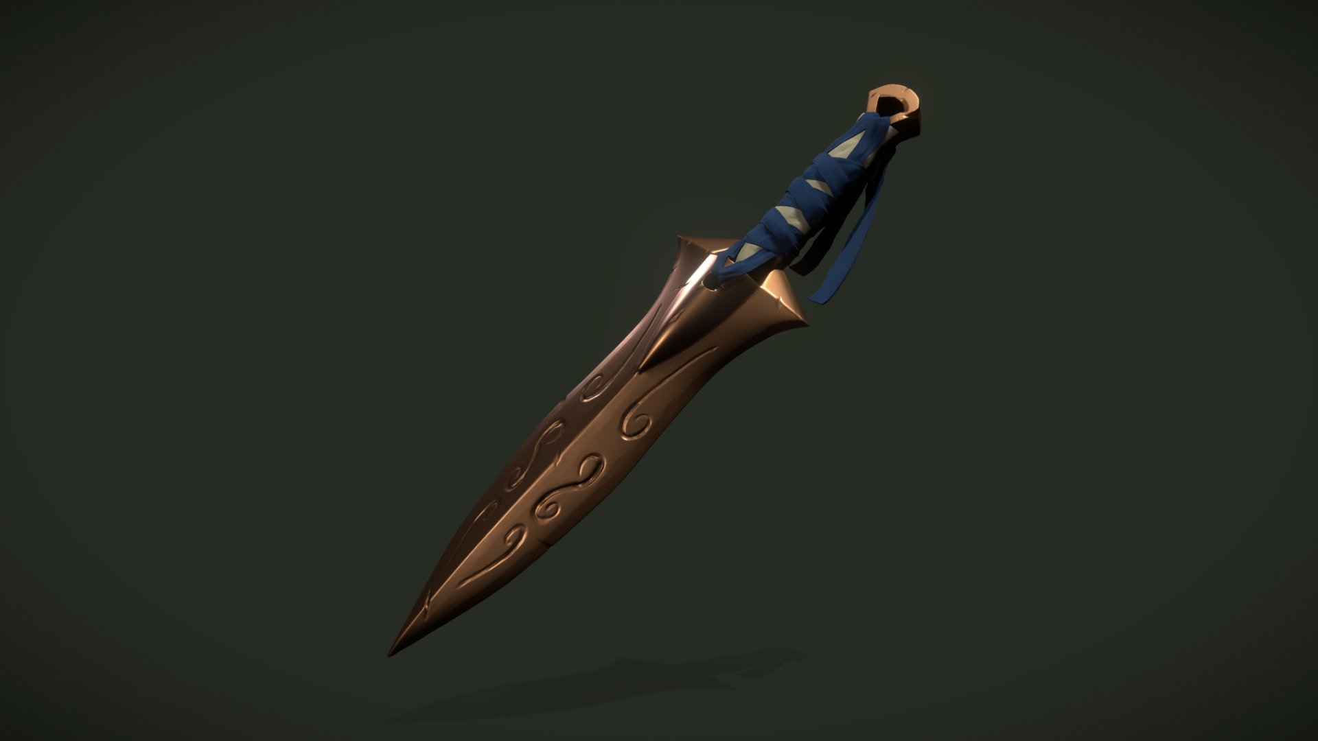 Sculpted dagger - 3D model by Ebbo_Gyssels [1d734ae] - Sketchfab