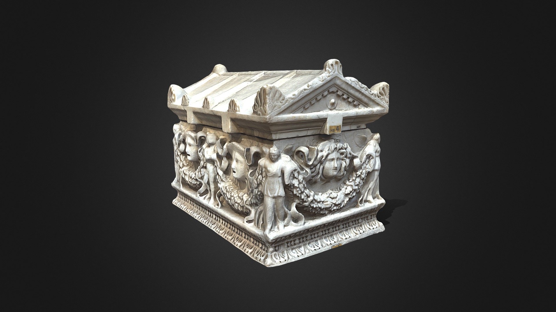 Roman marble chest - Download Free 3D model by chabychab [1d738e5 ...
