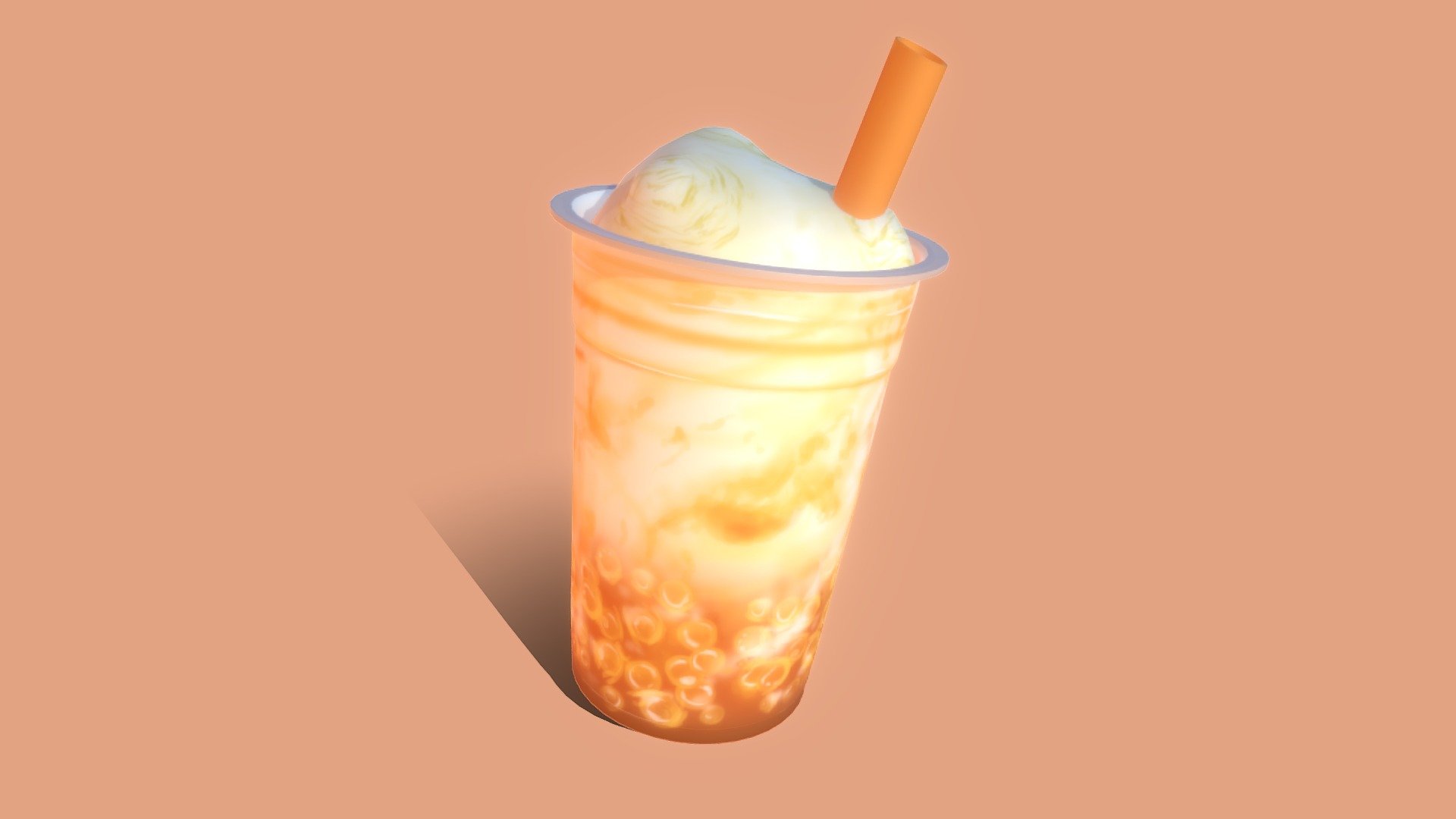 Mango Popz Bubble Tea - 3D model by vixeronn [1d74ca7] - Sketchfab