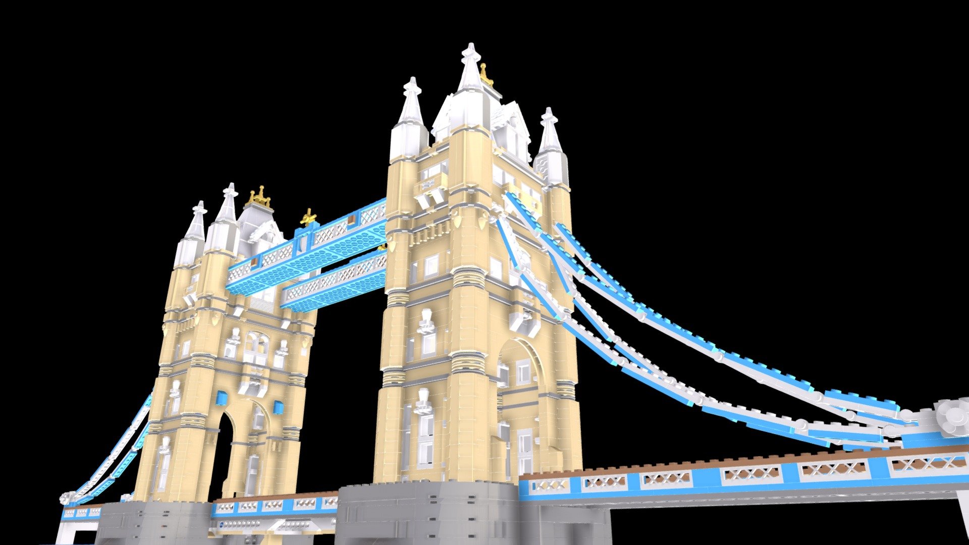 LEGO Tower Bridge - Buy Royalty Free 3D model by HUuser2024 [1d74f4e] - Sketchfab Store