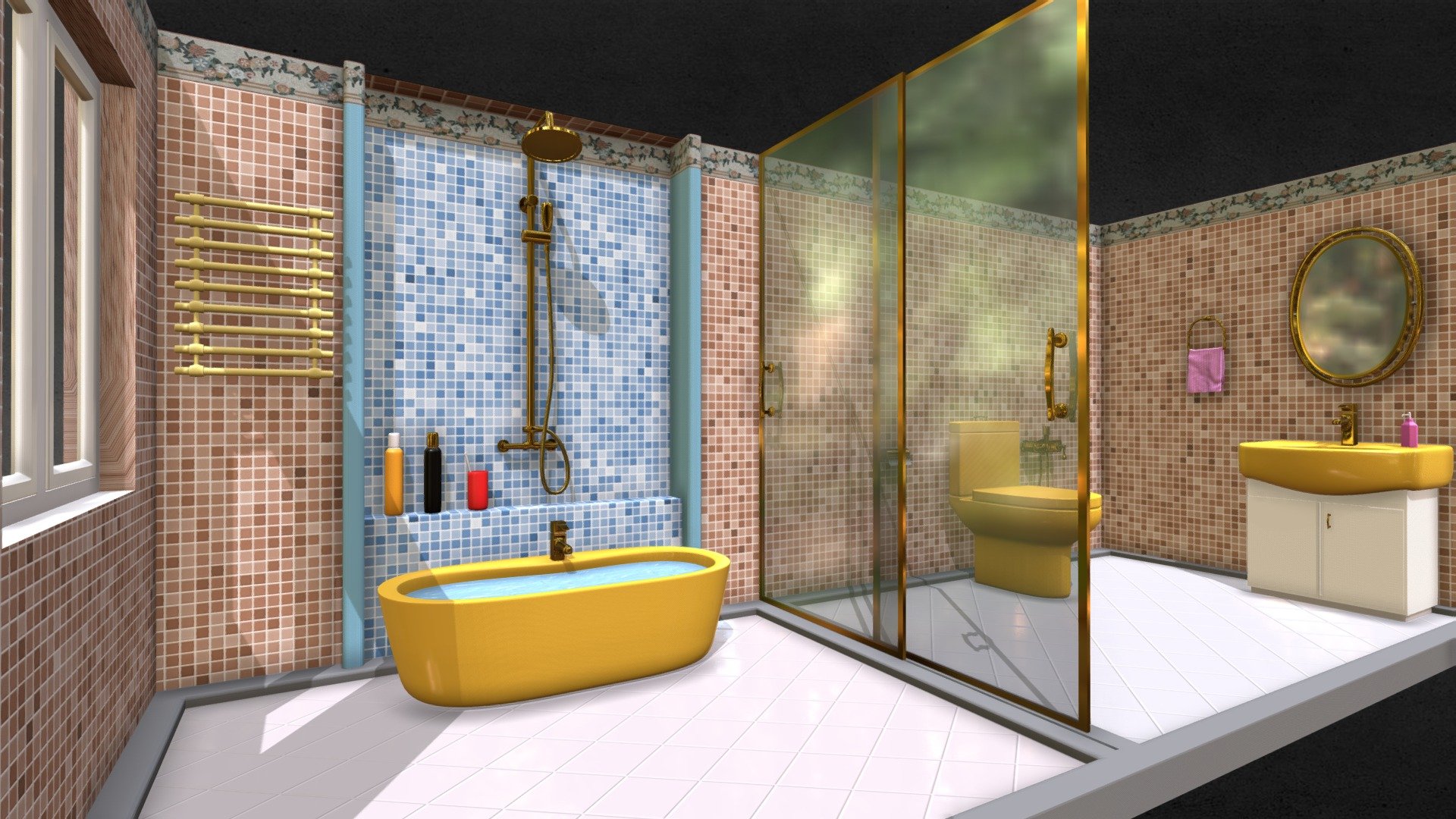 bathroom - Download Free 3D model by Jelvehkar (@alihoseini13000) [1d75bb7] - Sketchfab