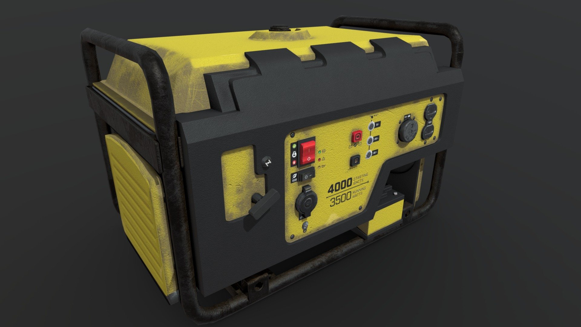 Indastrial generator - 3D model by Shamankun [1d76239] - Sketchfab