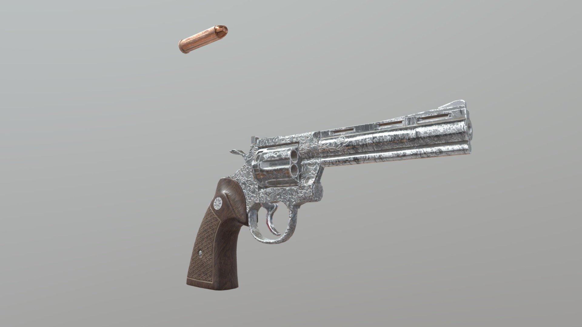 Engraved Colt Python - 3D model by davidknief [1d7751a] - Sketchfab