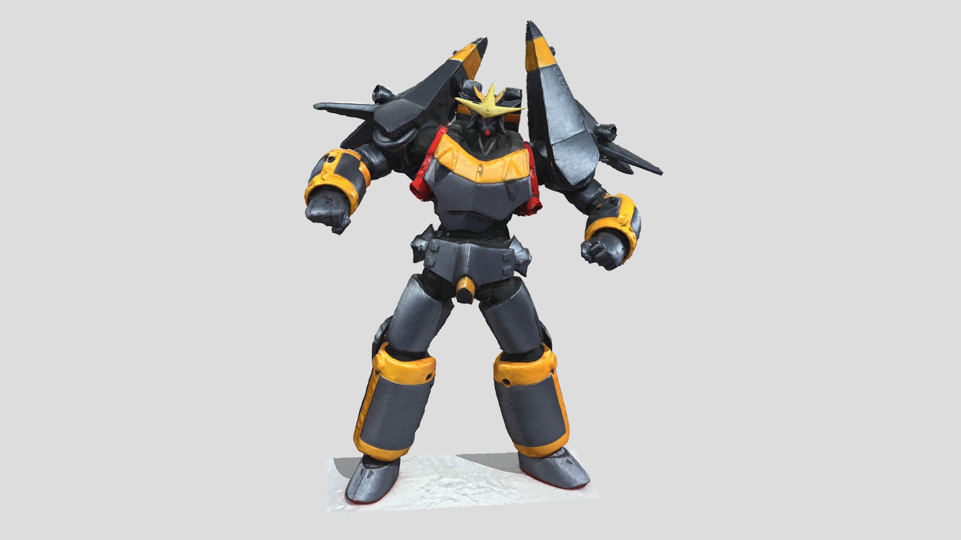 Blue and yellow mecha - 3D model by dandruffkielbasa [1d78167] - Sketchfab