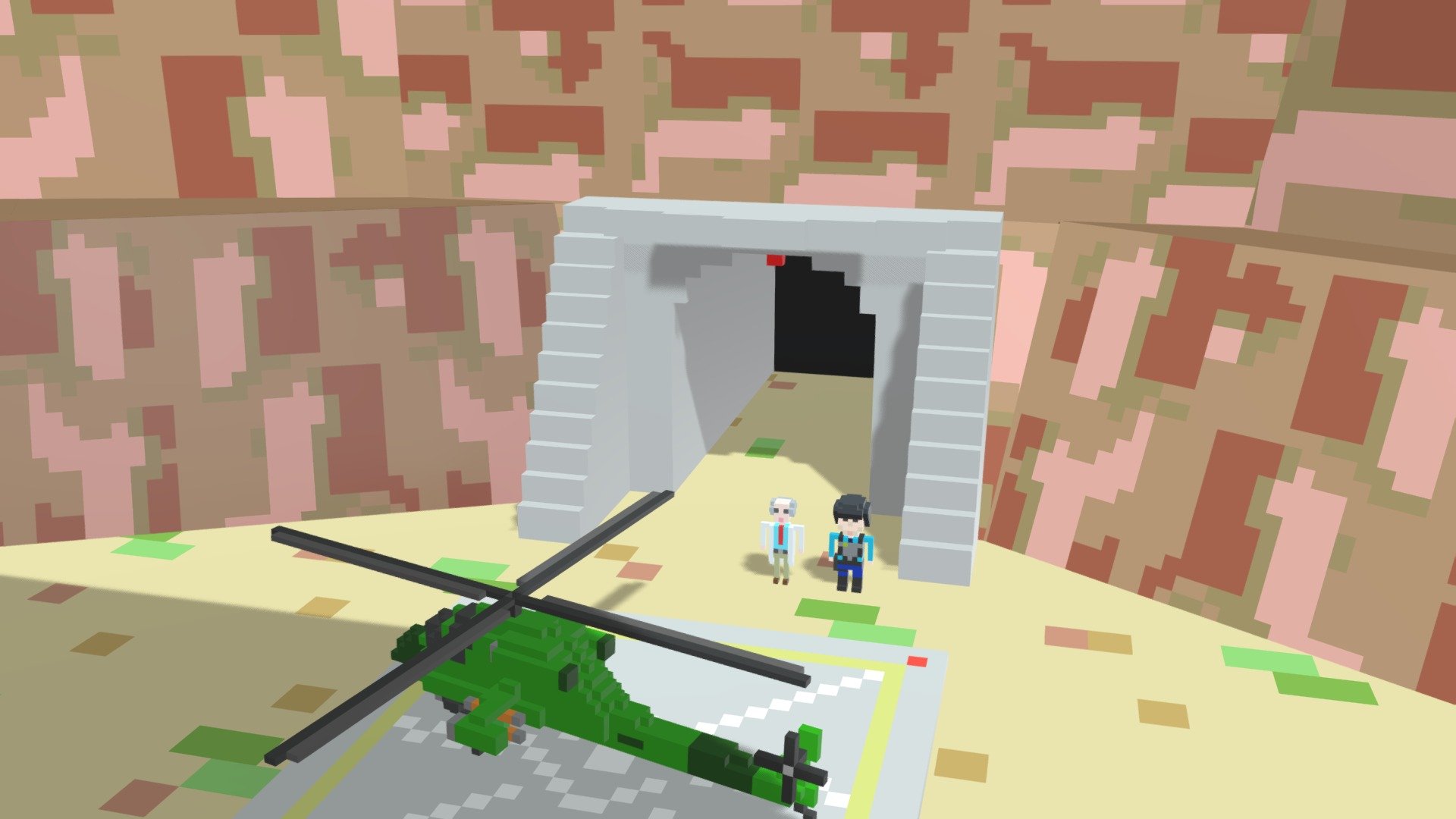 Voxel Helipad Black Mesa - 3D model by DefconShark [1d7bfe0] - Sketchfab