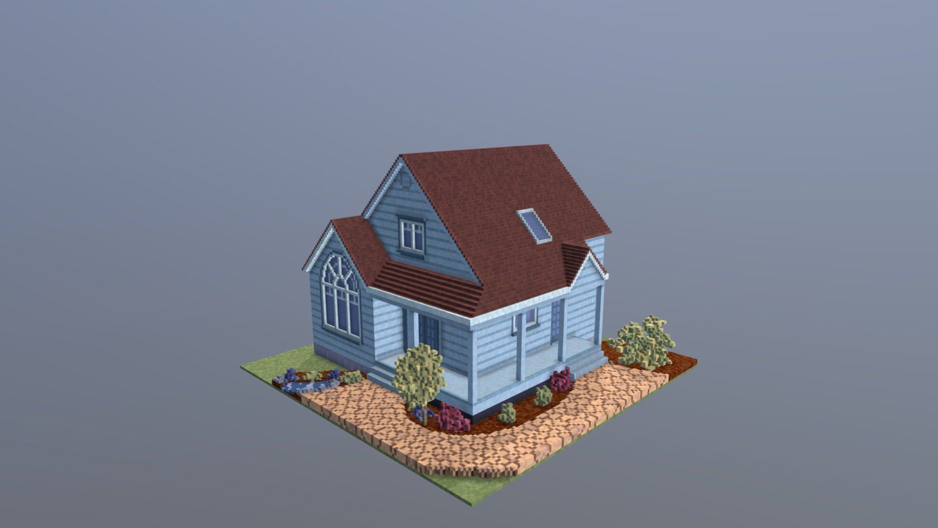 A small building - 3D model by knos [1d7c985] - Sketchfab
