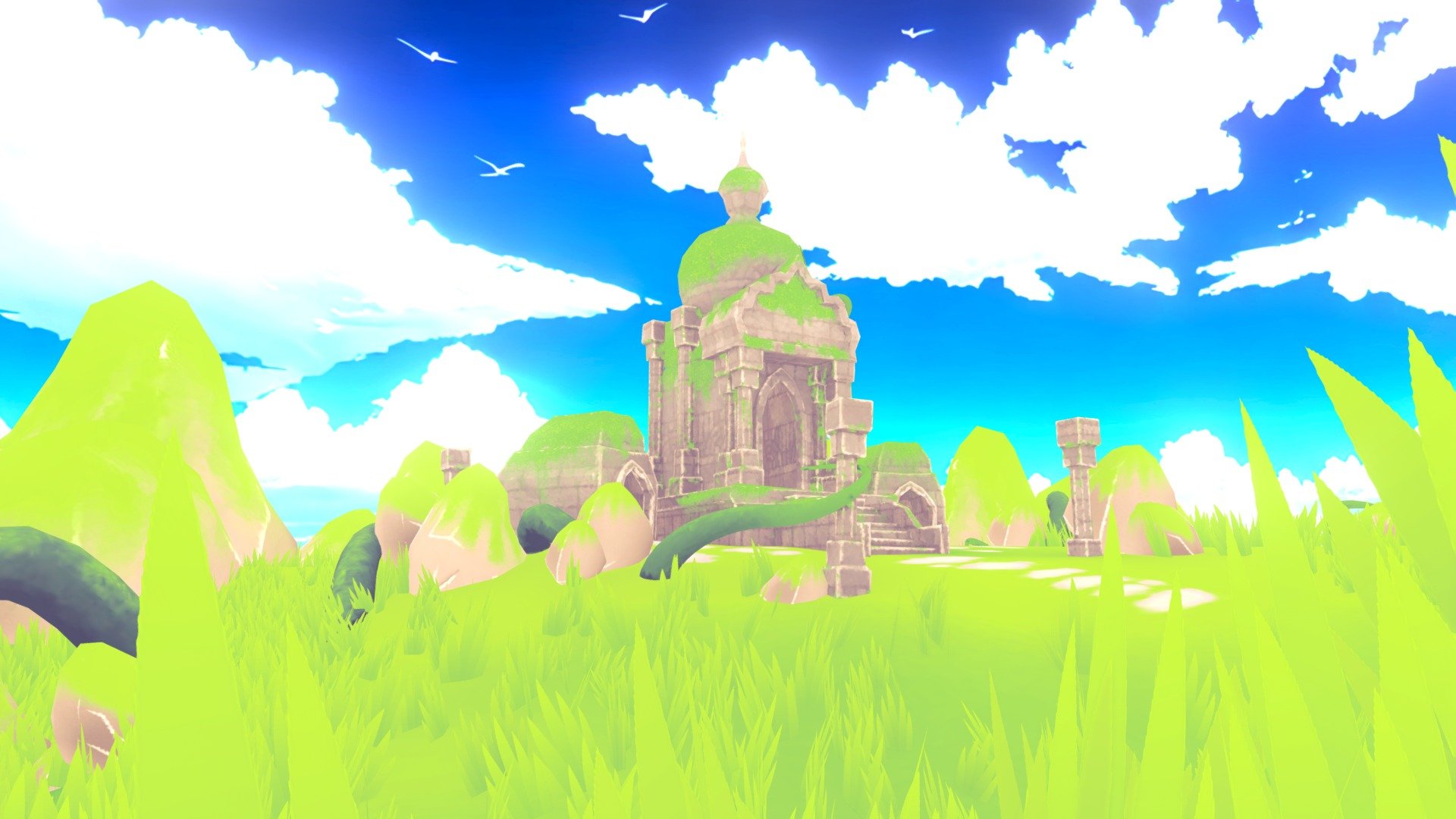 Ancient Indian Temple - Stylized Environment - Buy Royalty Free 3D ...