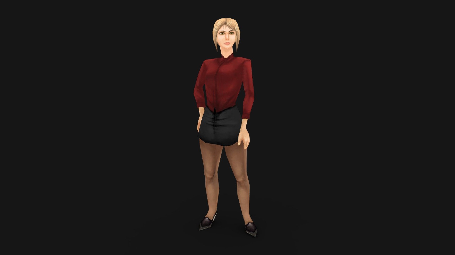 PSX Female Secretary Character Posed - 3D model by vinrax [1d7d1c1 ...